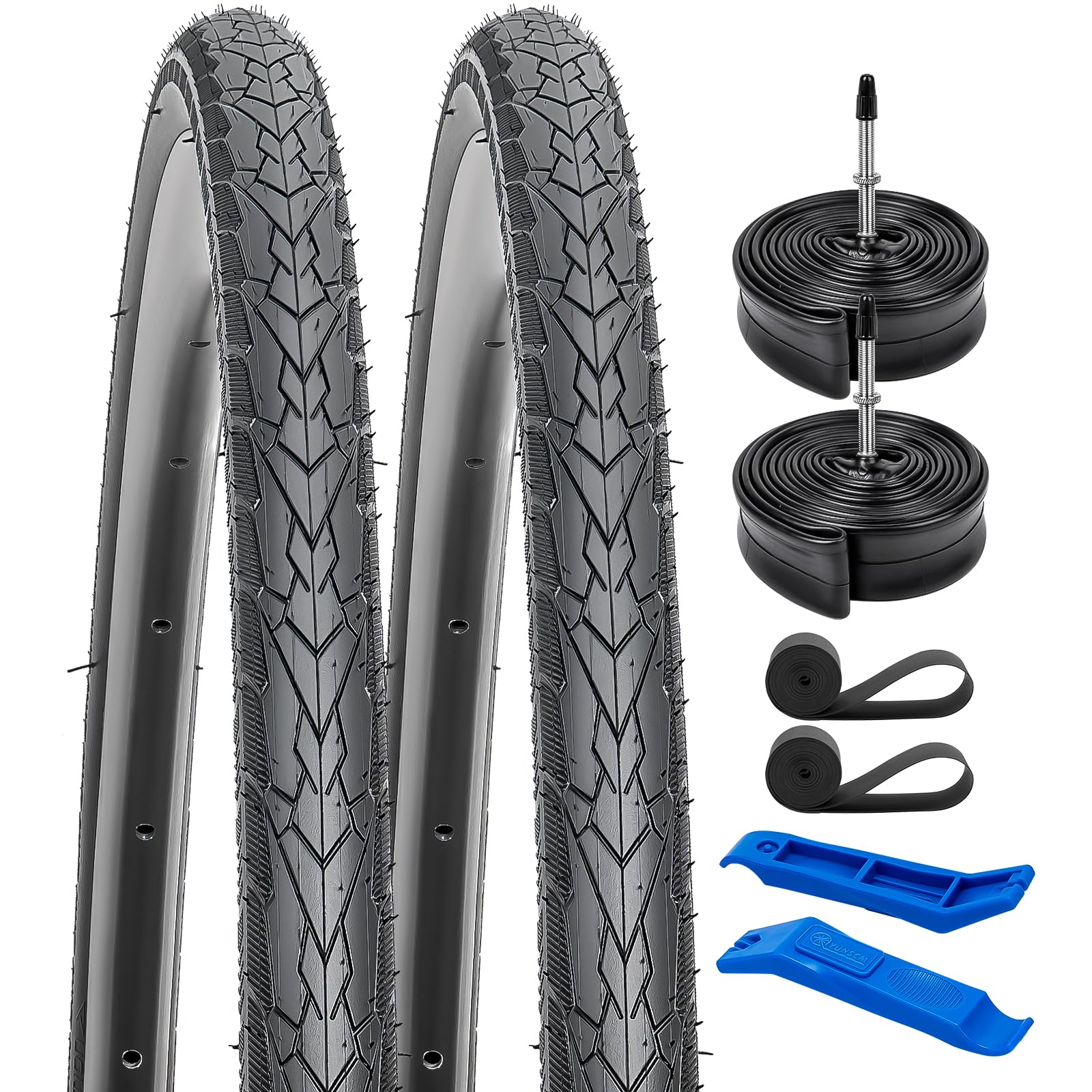 Amazon.com : YUNSCM 2-PCS 700C Bike Tires 700 x 28C/28-622 60TPI and ...