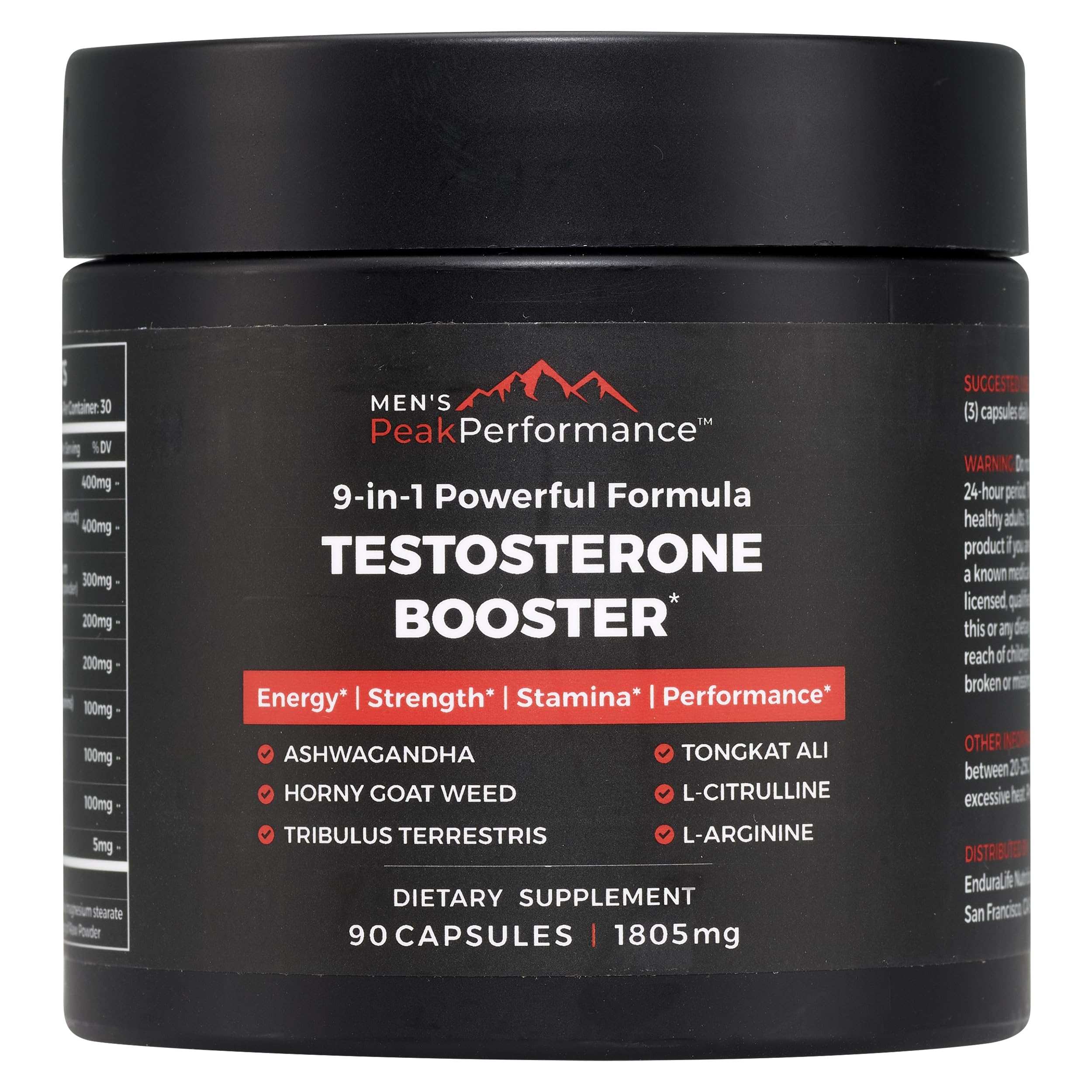 Amazon.com: MEN'S PeakPerformance - Testosterone Booster Supplement for ...