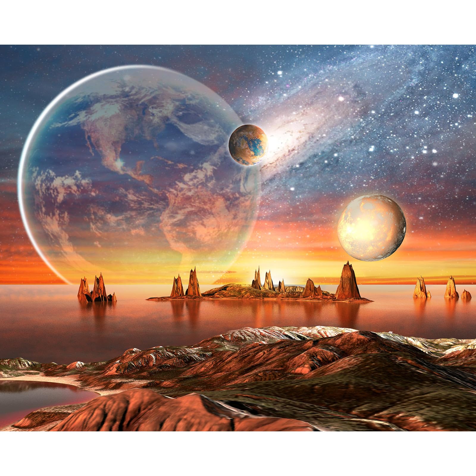 Alien Planet Background Hd HD Wallpaper: Alien Planet HD, Green Field