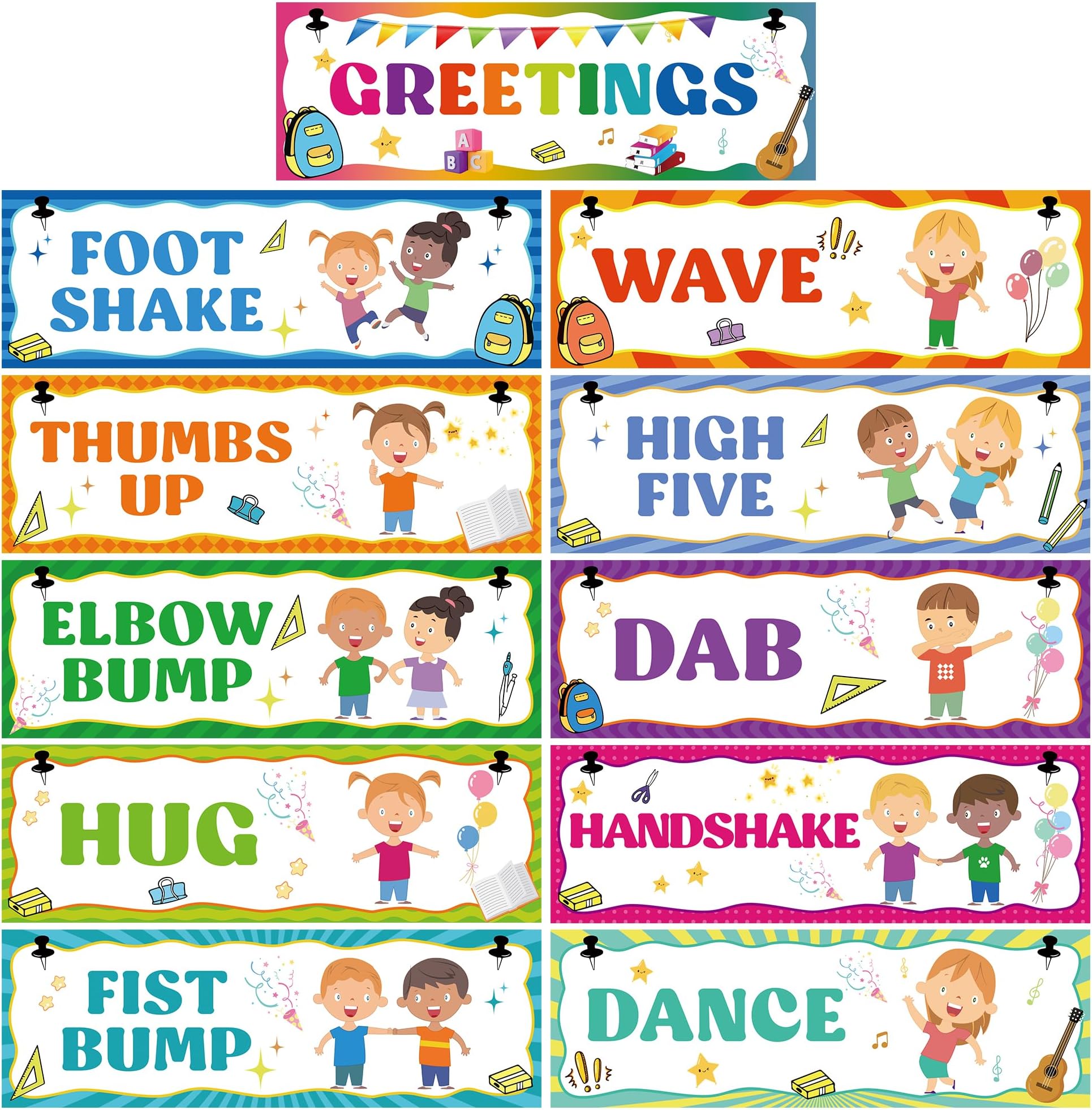 Amazon.com: Boho Class Greetings Posters - Laminated, Size 14x19.5 in ...