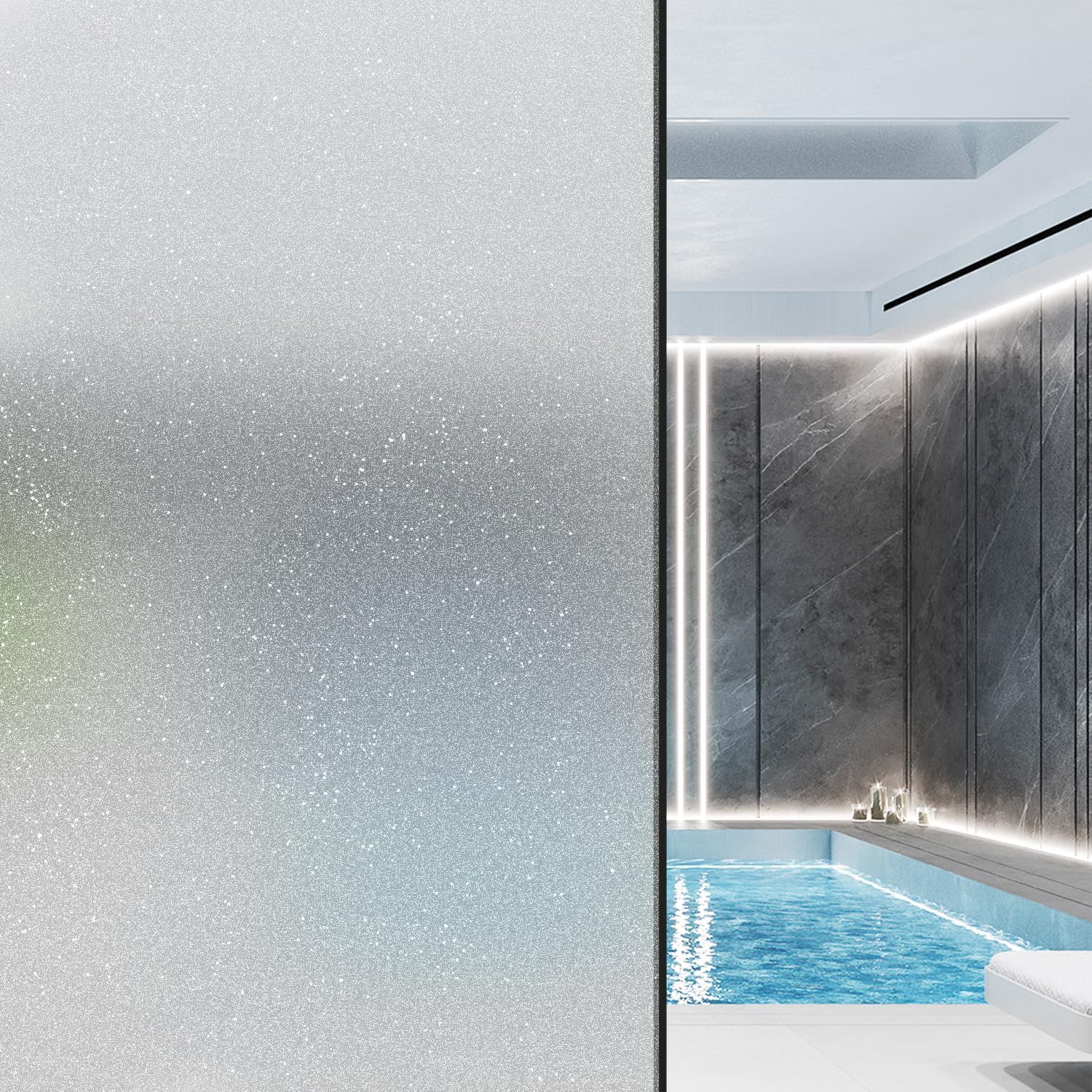 Amazon.com: Lovepea Frosted Glass Window Privacy Film with Installation ...