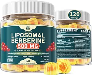 Amazon.com: Berberine Supplement 500mg, Once Daily, 15X Better ...