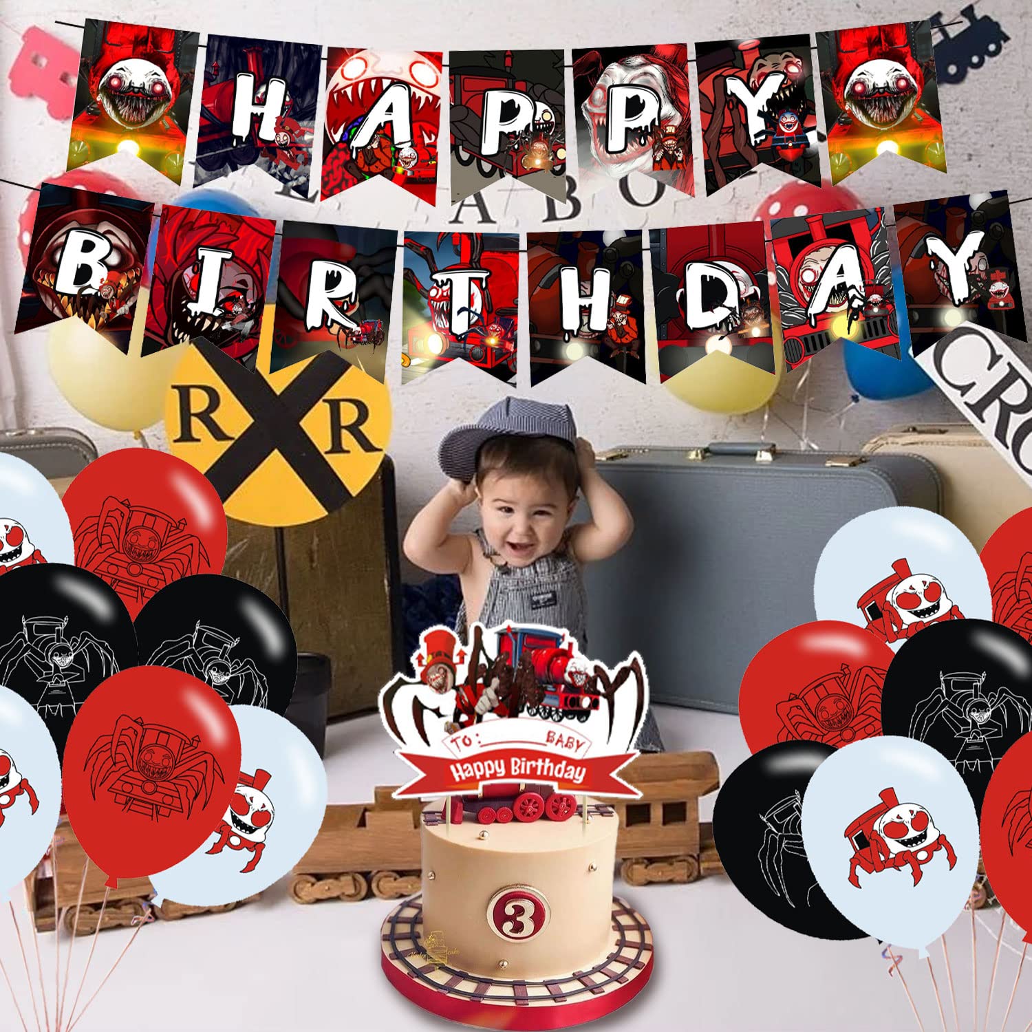 Happy Birthday Choo Choo Charlie Choo Choo Charles Plush Toy 20CM