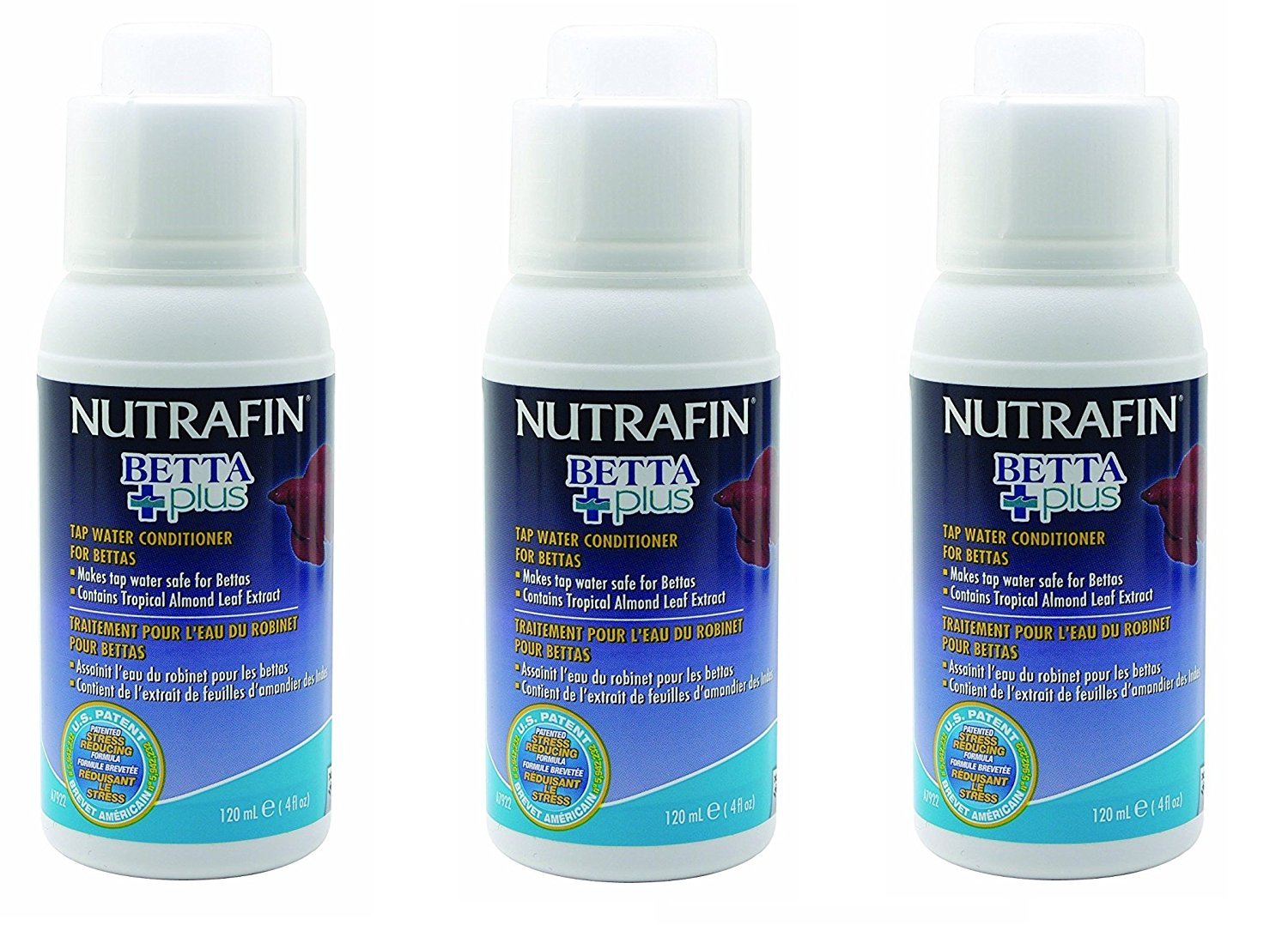 Amazon.com : Nutrafin (3 Pack) Betta Plus, 4 Ounces Each : Pet Supplies