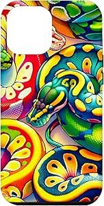 Amazon.com: iPhone 15 Plus Beautiful Snake Pattern Aesthetic Ball ...