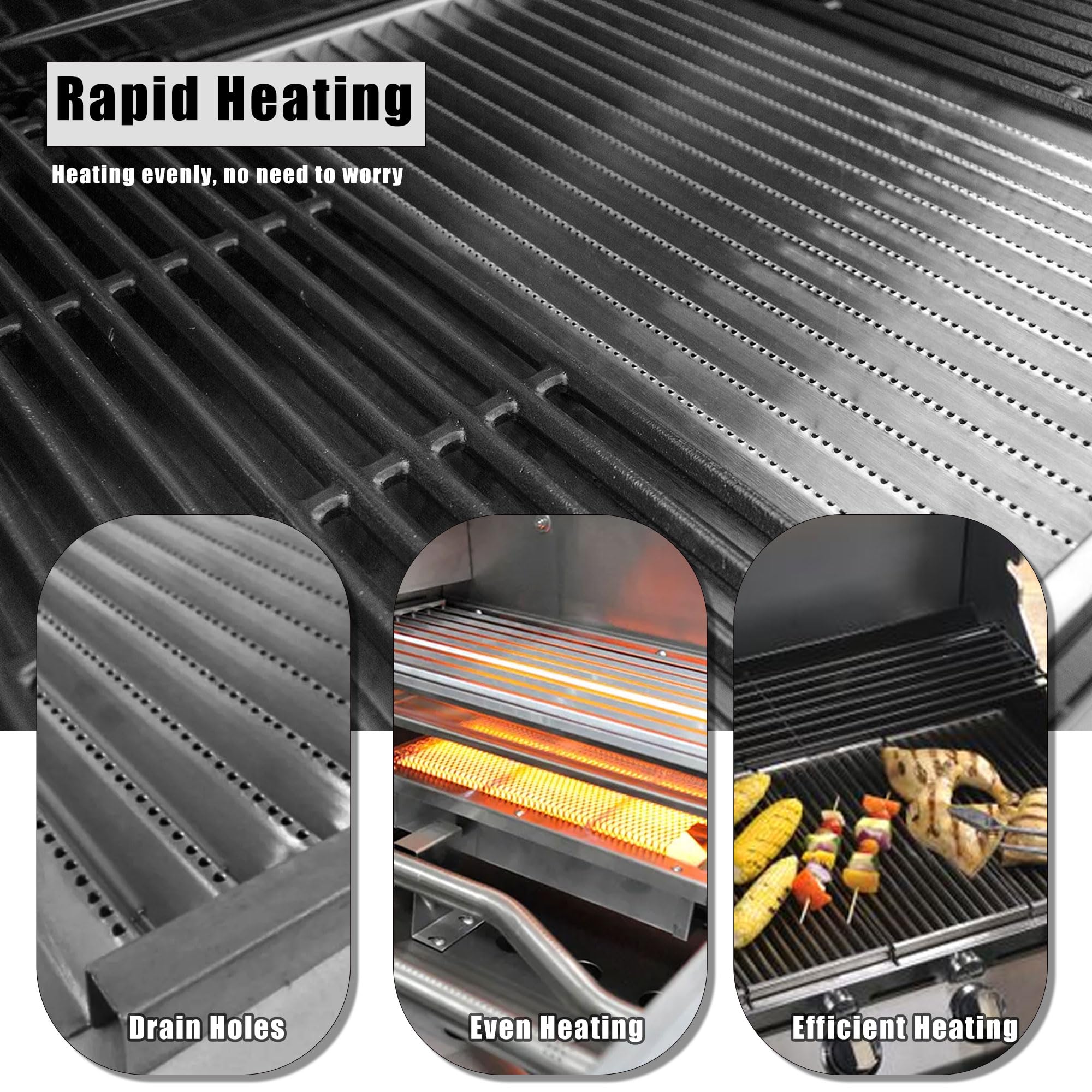 Snapklik.com : 17 Inch Emitter Plates For Charbroil Commercial And ...