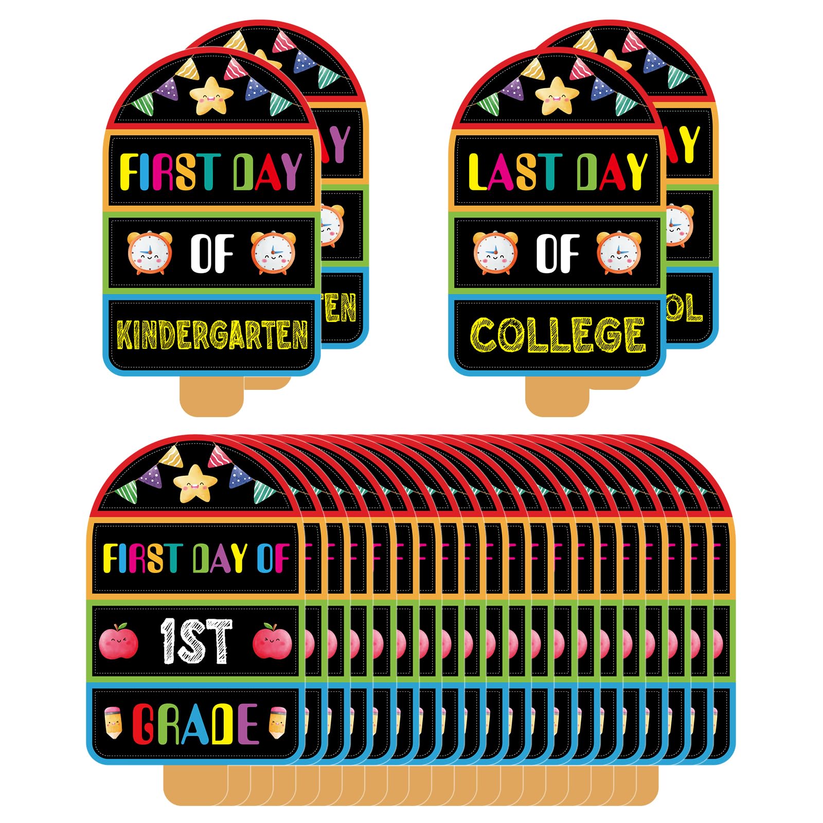 Snapklik.com : First Day And Last Day Of School Sign - 15 Grades Cute ...