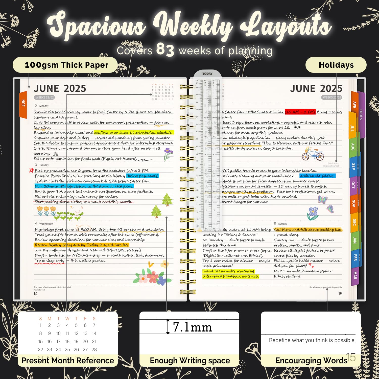 Snapklik.com : hiSCI Jun 2025-Dec 2026 Academic Monthly Weekly Daily ...