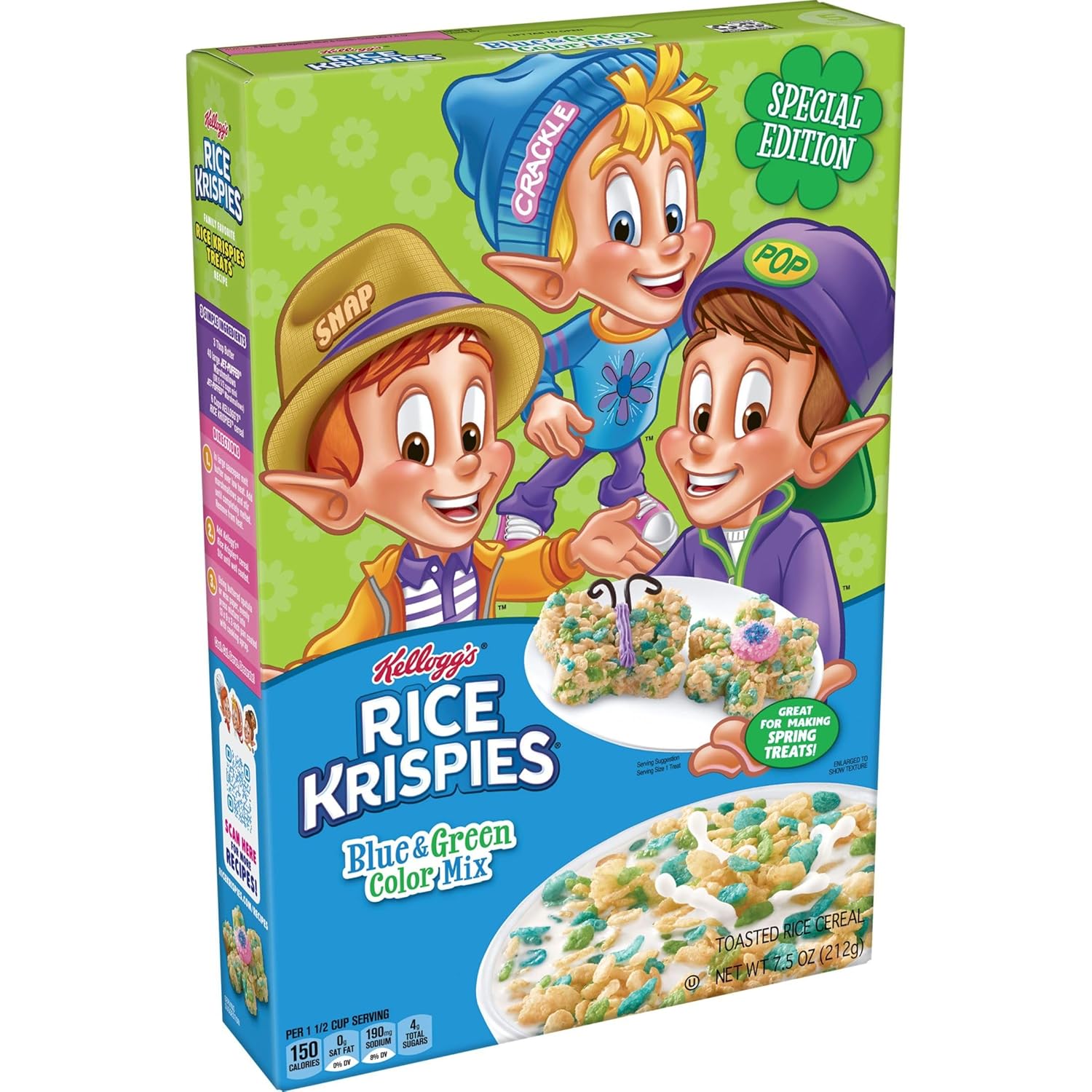 Amazon.com: Kellogg's Rice Krispies Cold Breakfast Cereal, Easter ...