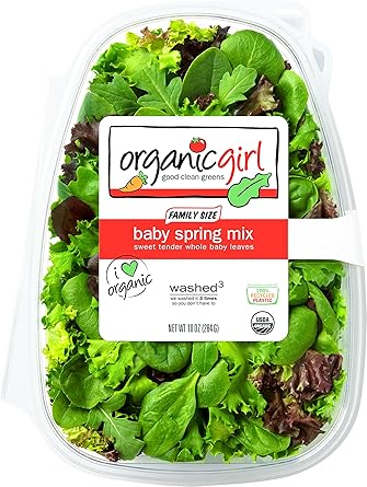 Amazon.com: Organicgirl Baby Spring Greens Mix, 10 Oz : Grocery ...