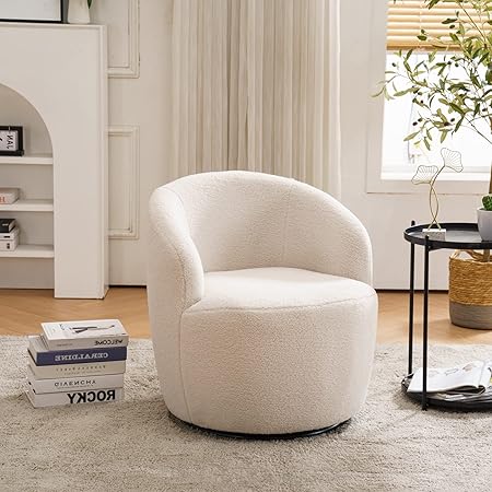 Amazon.com: Small Swivel Chair for Living Room Bedroom Corner Chairs ...