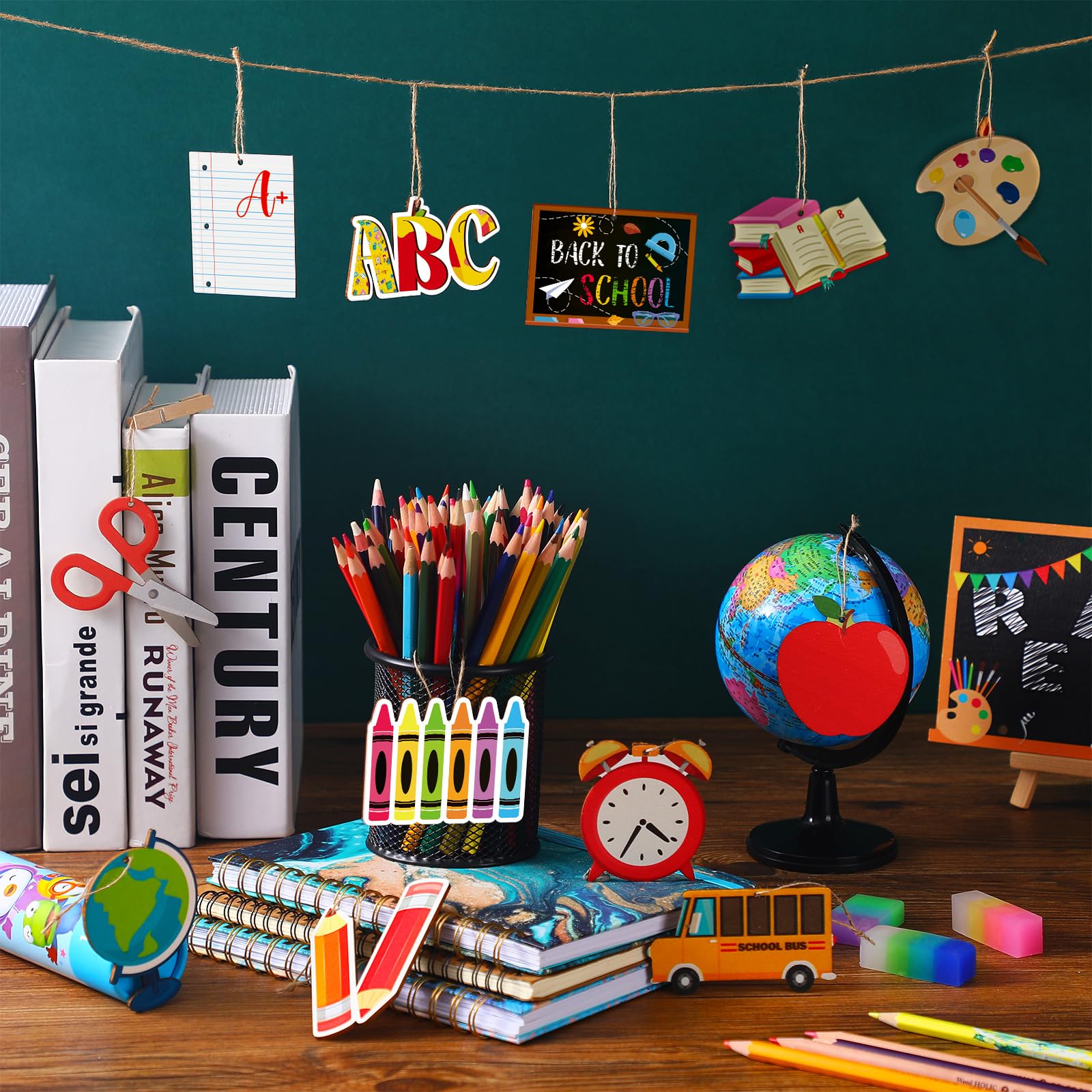 Snapklik.com : Purpeak 36 Pcs Back To School Ornaments Back To School ...