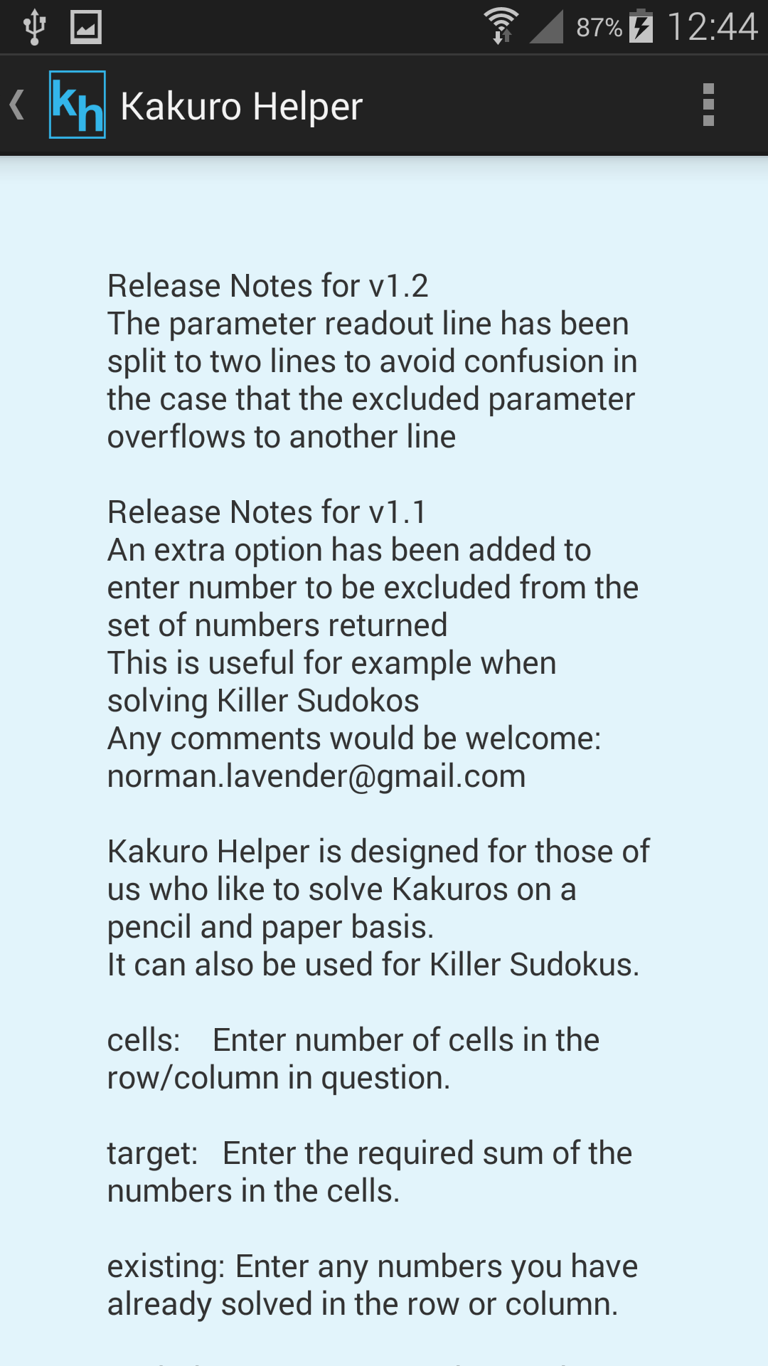 Kakuro Helper - App on Amazon Appstore
