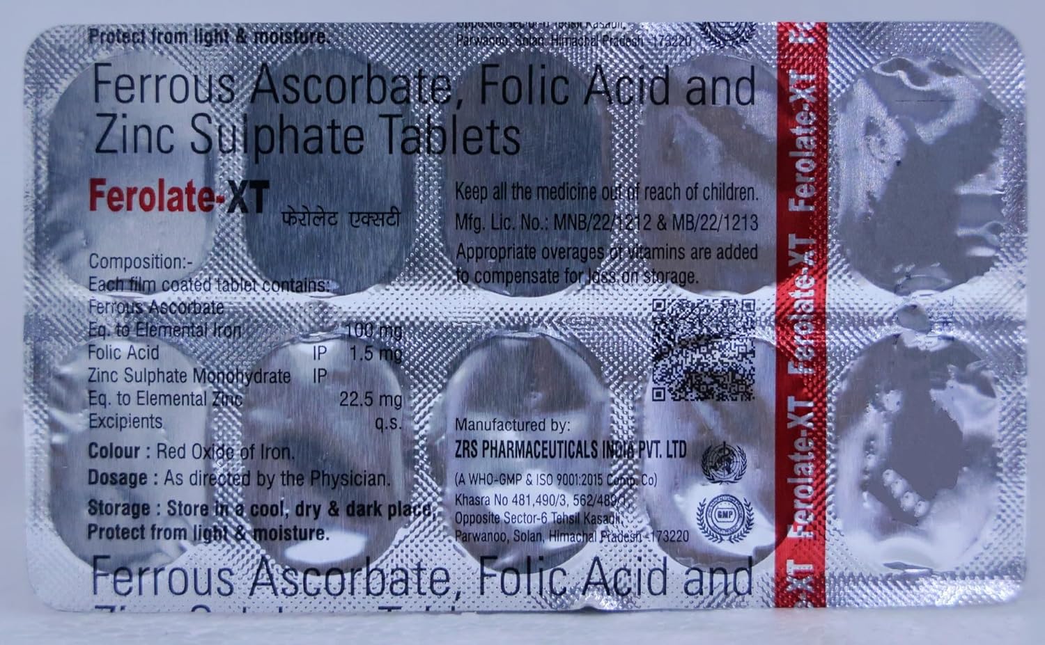Ferolate-XT 100/1.5/22.5 - Strip of 10 Tablets : Amazon.in: Health ...