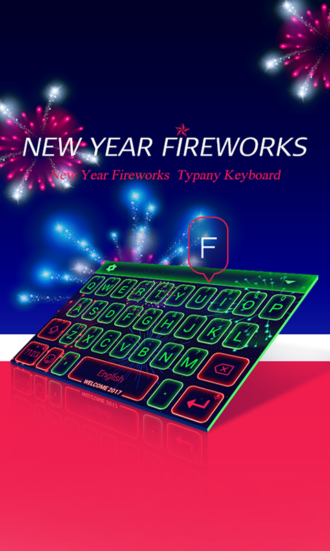 New Year Fireworks Theme&Emoji Keyboard - App on Amazon Appstore