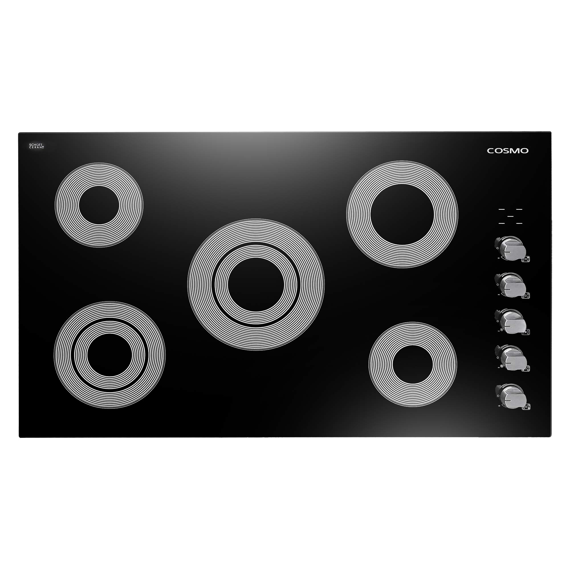 COSMO COS-365ECC Electric Ceramic Glass Cooktop with 4 Burners, Dual ...