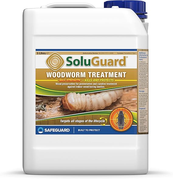 SAFEGUARD Soluguard Woodworm Treatment - Ready For Use High Strength ...