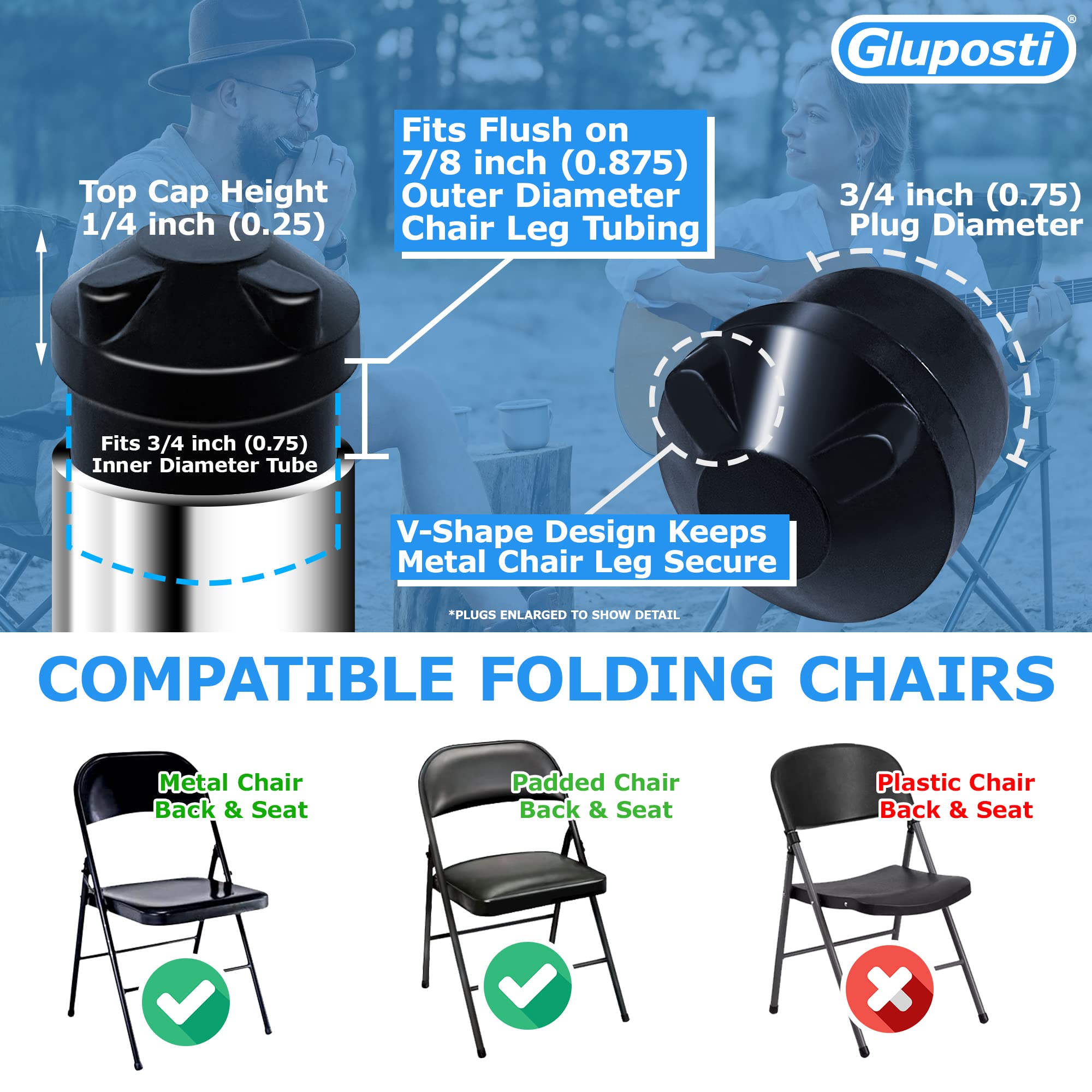 Folding Chair Stability Caps