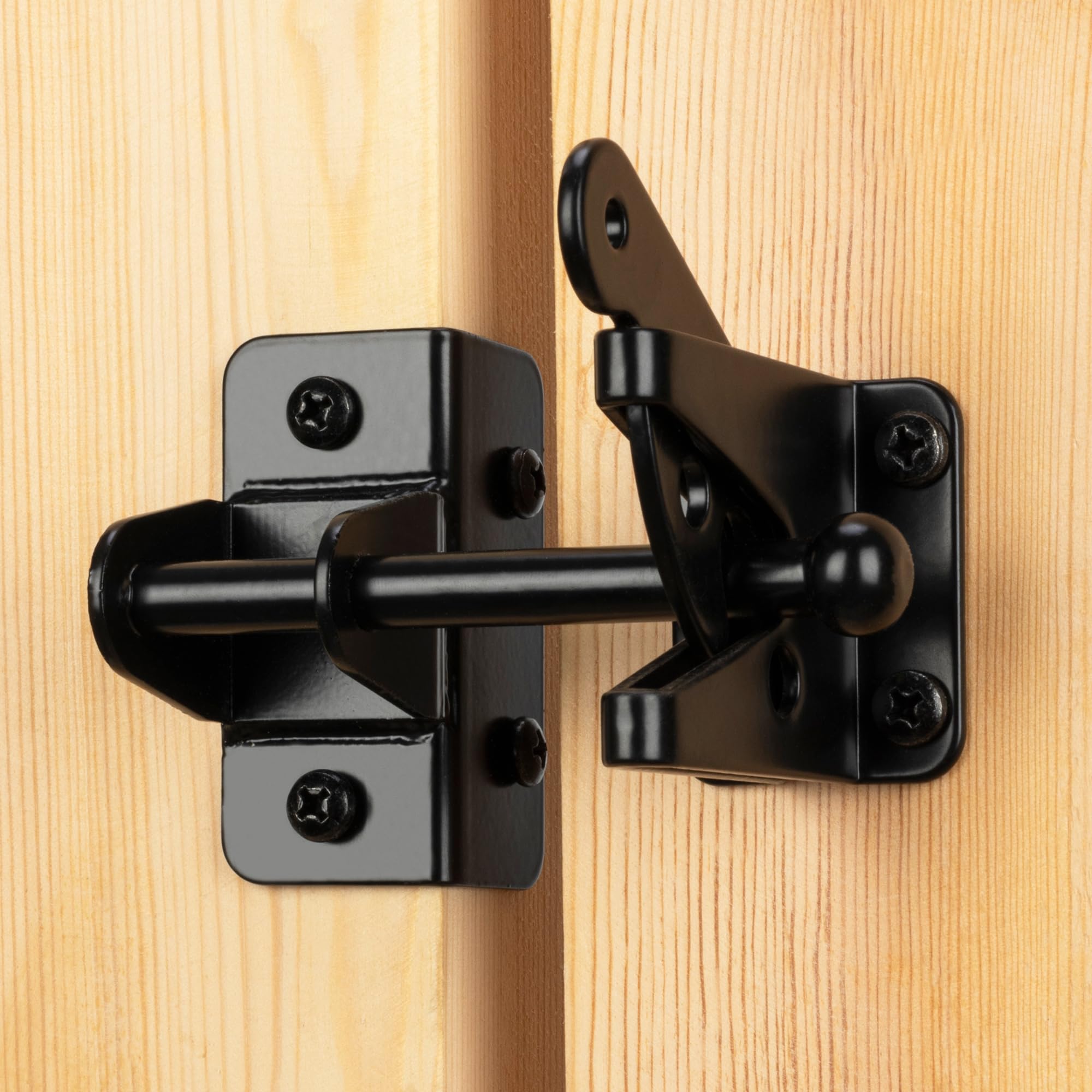 Snapklik.com : SANKINS Self-Locking Gate Latch For Wooden Fence Gate ...