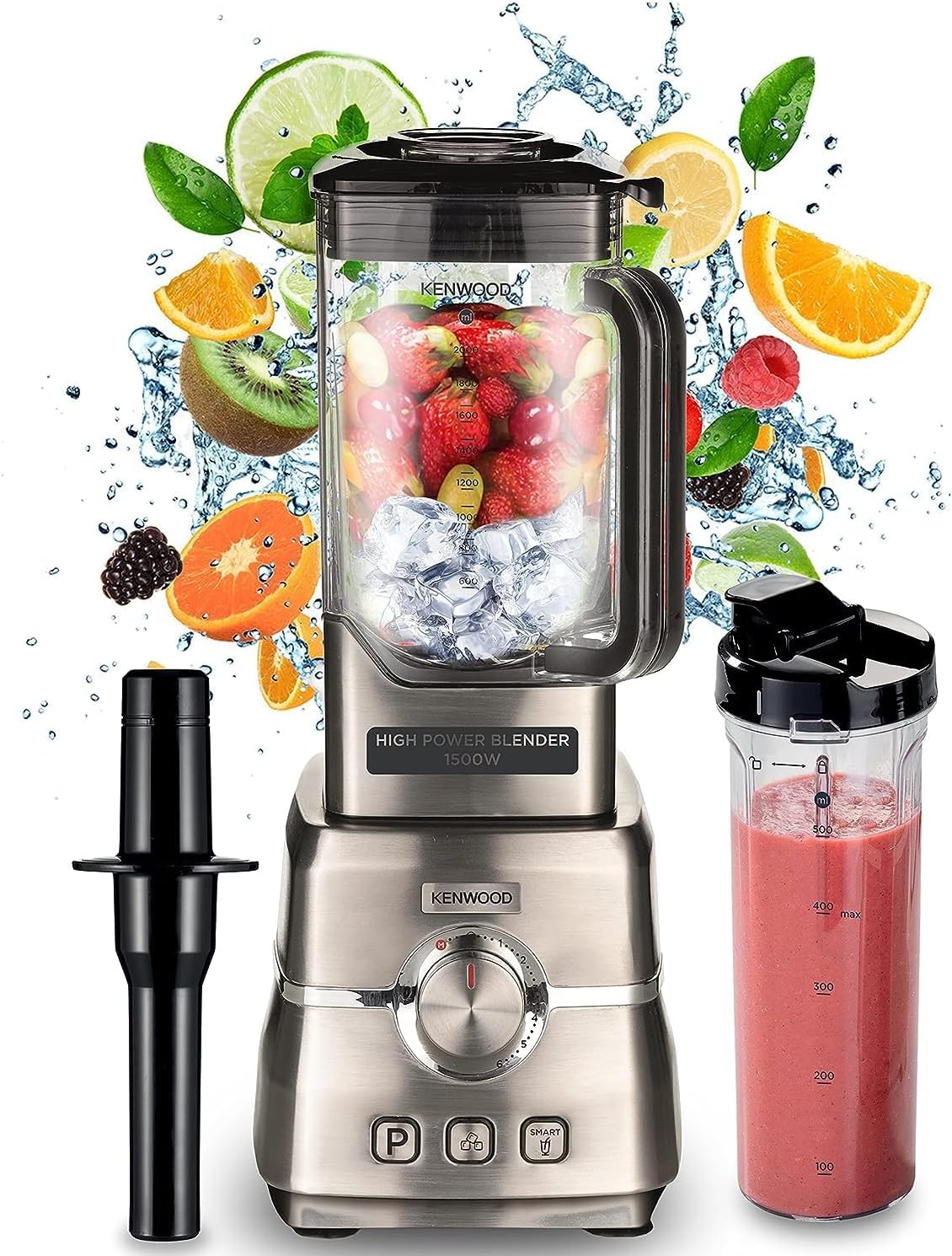 Kenwood Premium Power Blender 1500W Smoothie Blender With 2L Tritan Jar ...