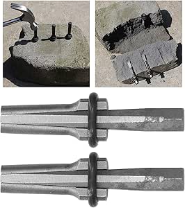 Amazon.com: 2pcs Stone Splitter Set, Heavy Duty Plug Wedge Shim and ...