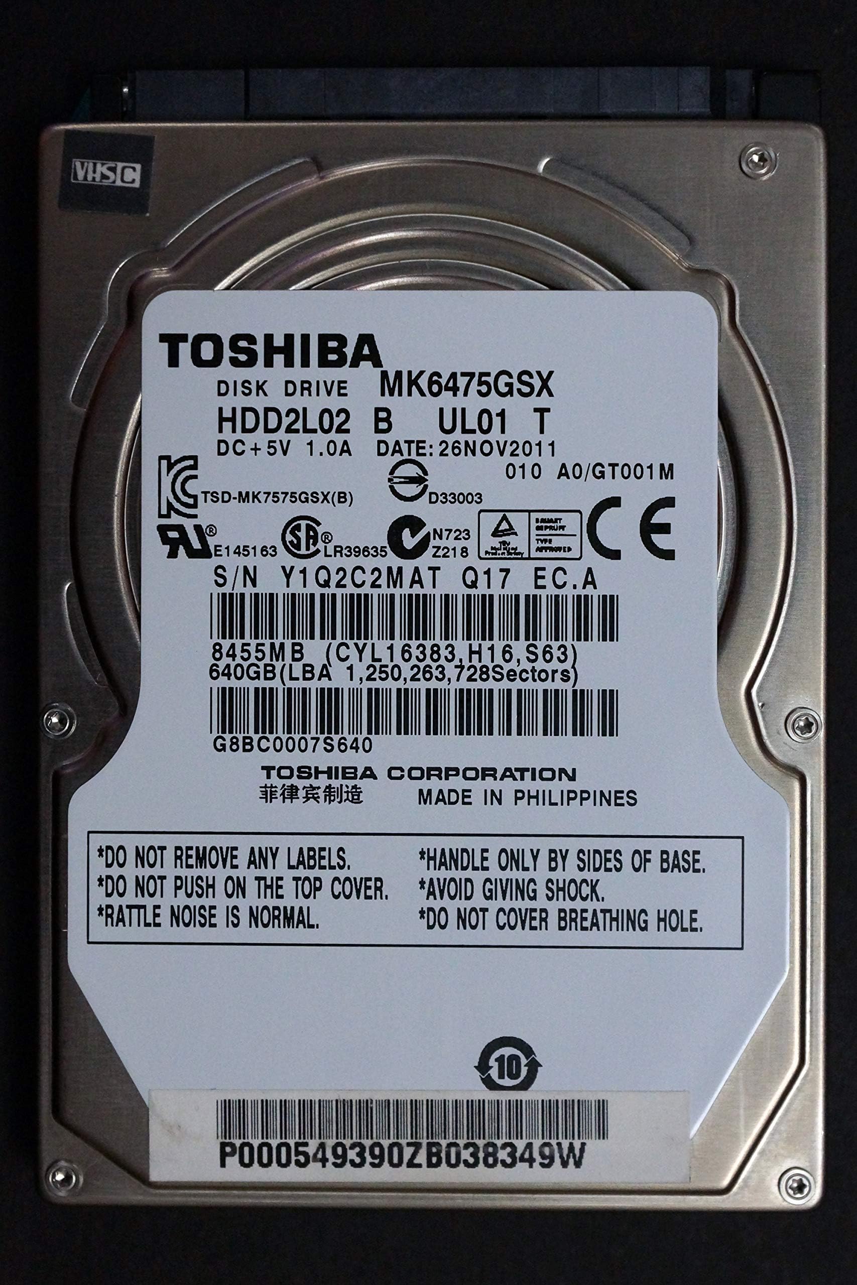 Amazon.com: 500GB 7200 RPM Sata 2.5" Drive : Electronics