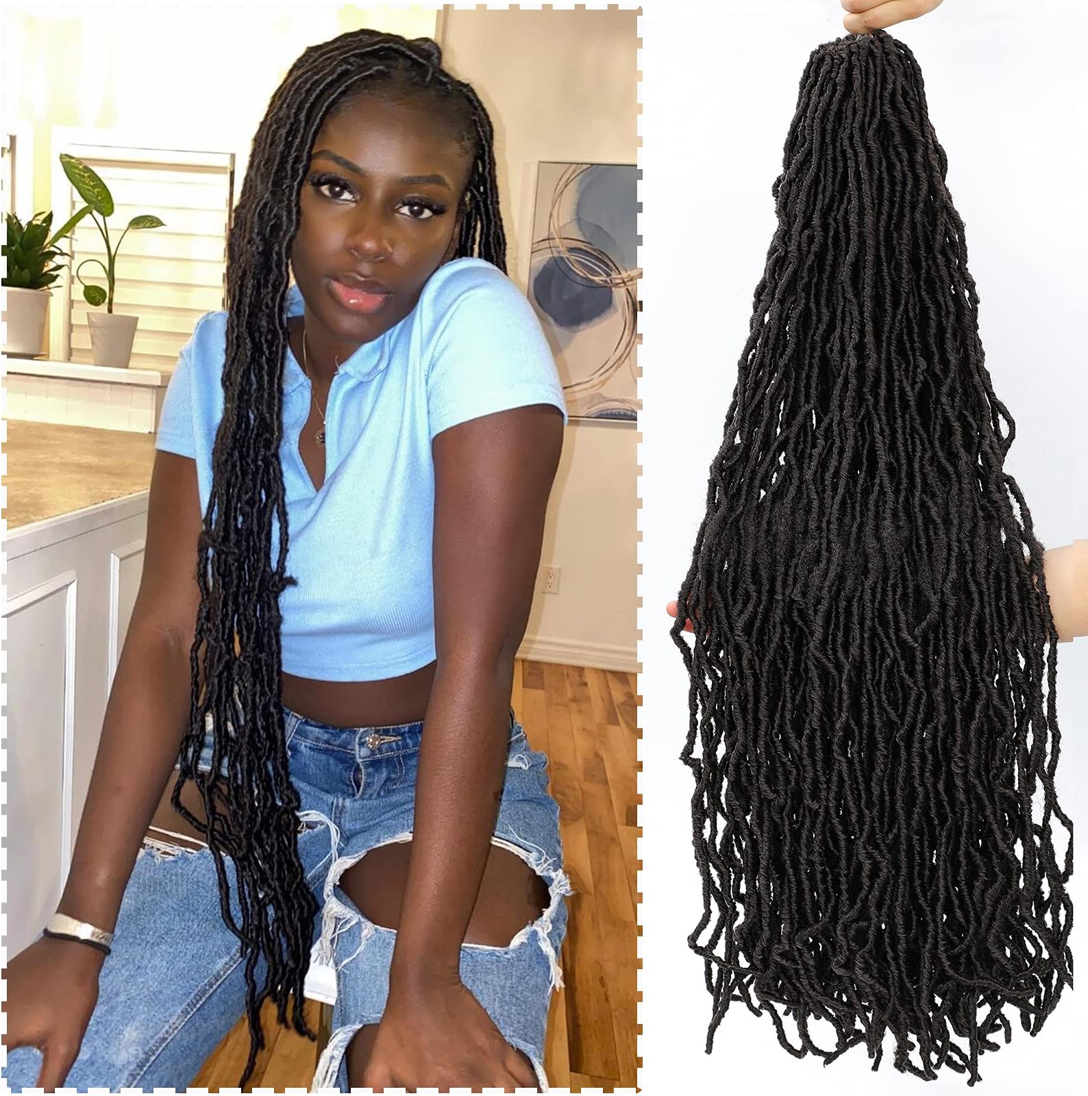 Amazon.com : 7 Packs 30 Inch New Soft Locs Crochet Hair, Faux Locs, For ...