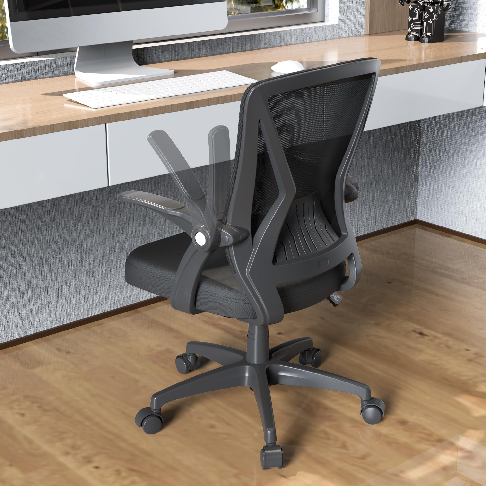 Amazon.com: TTD TIANTIANDA Swivel Mesh Ergonomic Office Computer Desk ...