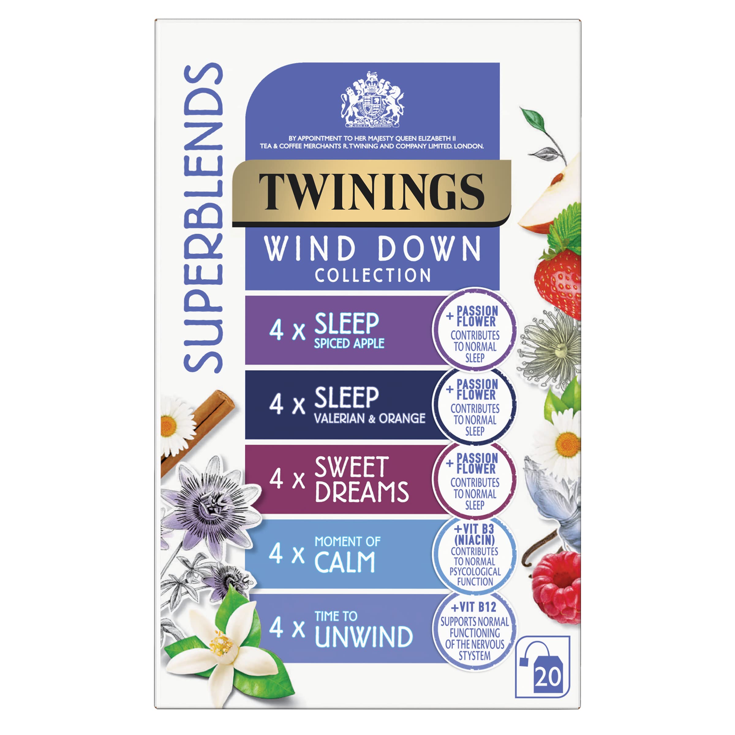 Twinings Wind Down Collection Tea Selection for Relaxation, Sleep, Calm ...