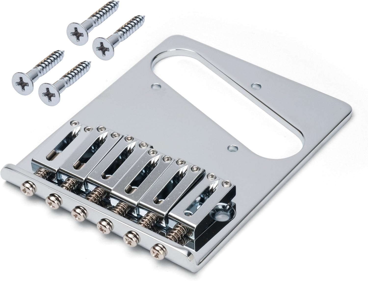 Gotoh Modern Bridge for Tele Chrome : Amazon.co.uk: Musical Instruments ...