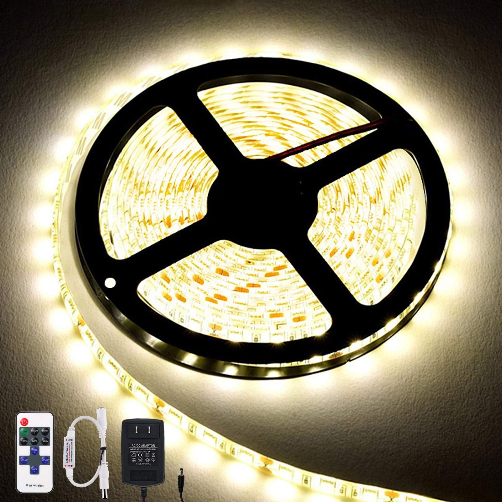 DQST Tira LED, Tira de Luces LED, 5M 300 LEDs con Control Remoto, Tira ...