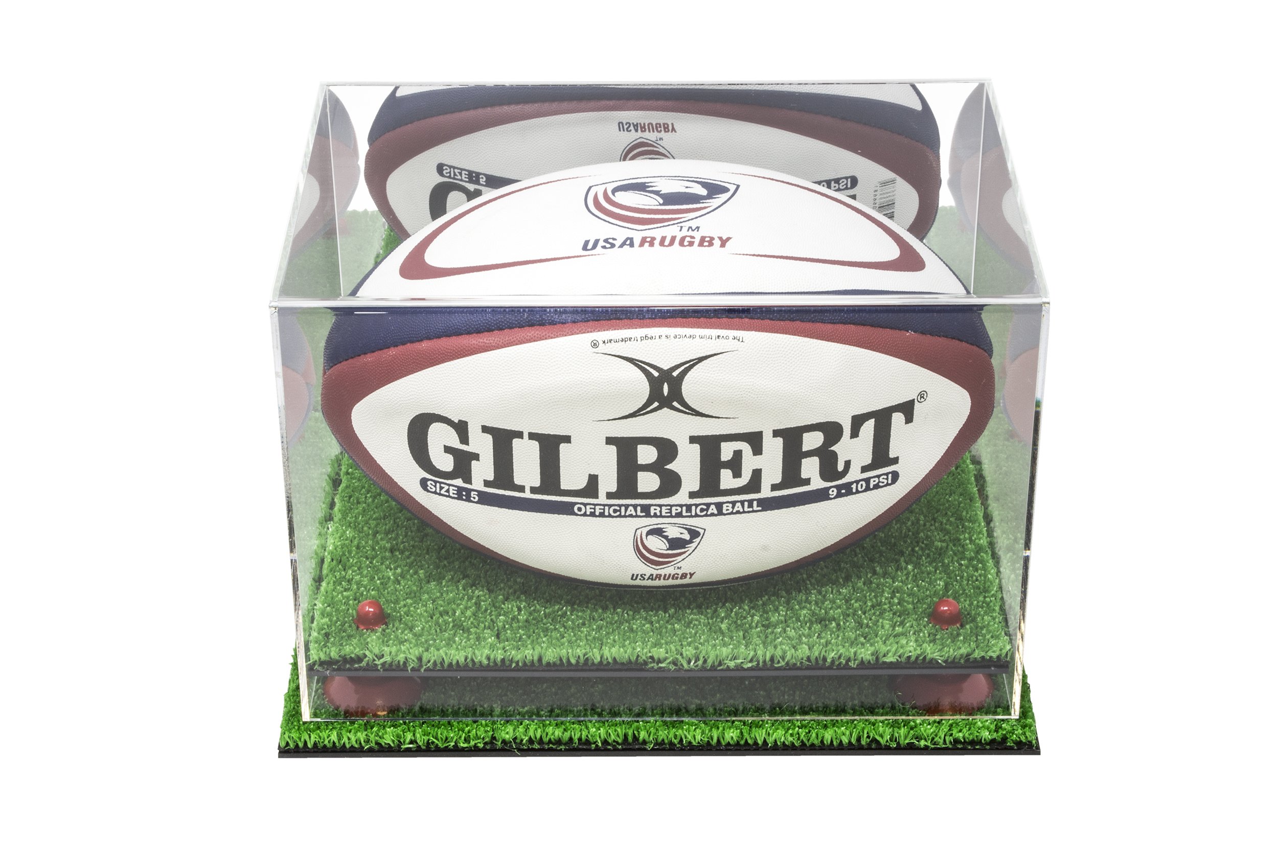 Amazon.com: Better Display Cases Acrylic Rugby Ball Display Case Mirror ...