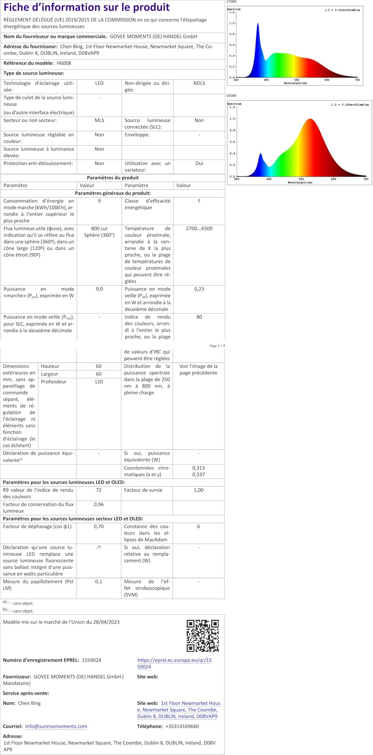 Govee Lampadaire LED RGBIC, Lampe sur Pied Salon Compatible avec Alexa ...