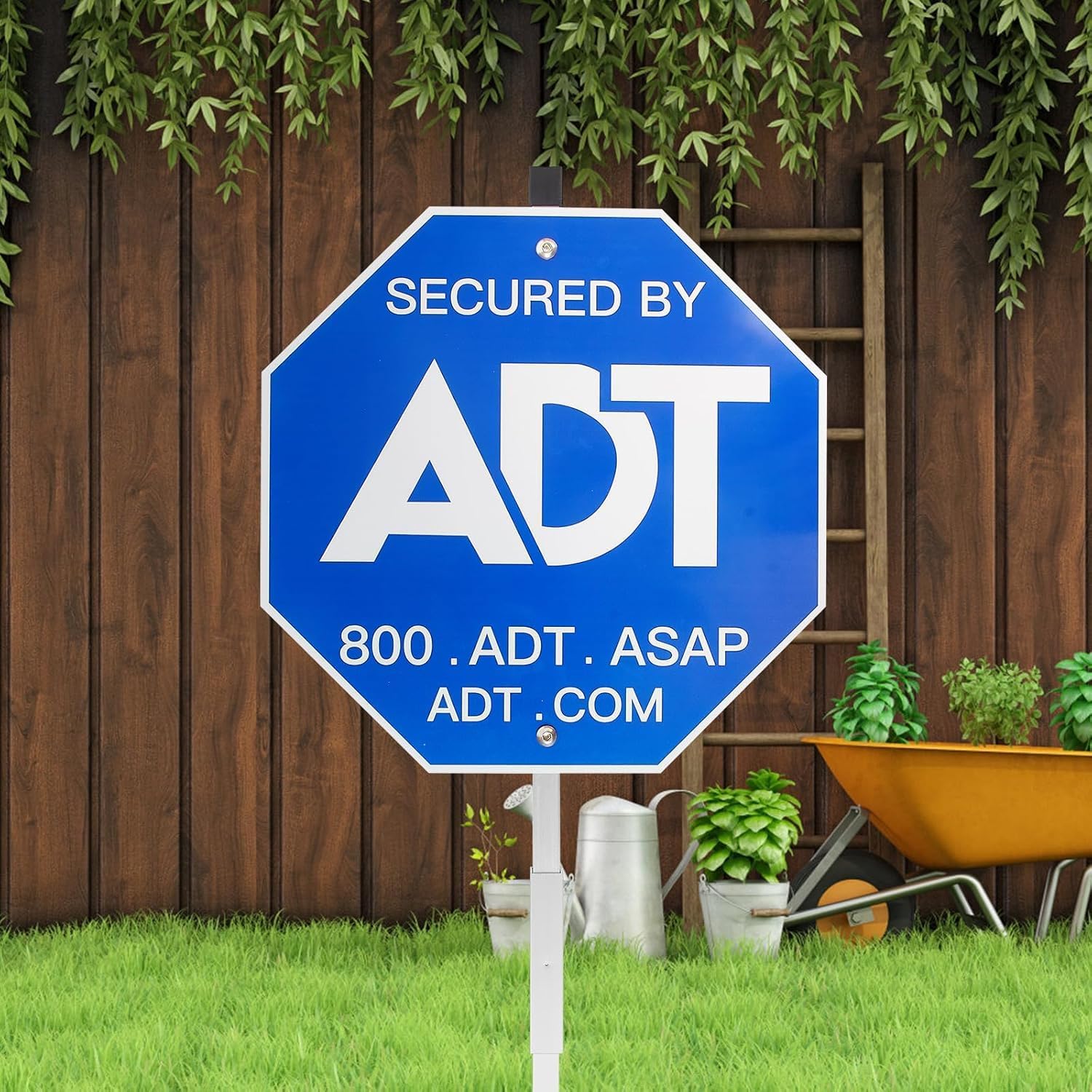 Amazon.com: 28" ADT Security Signs & 8 Pcs Window Stickers - Heavy Duty ...