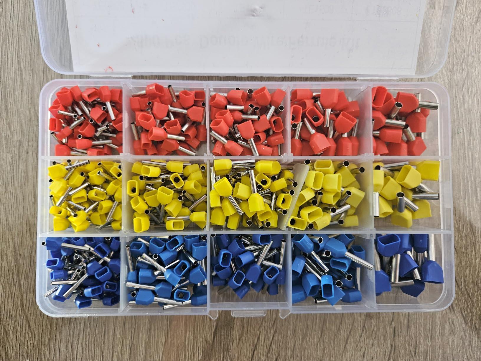 KOXXIAMOQ Ensemble de Twin Embouts de Câblage, 500 Pièces Assortiment d ...