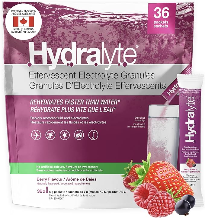 HydraLyte Electrolyte Powder, Low Sugar Electrolyte Packets Designed ...
