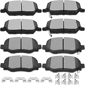 Amazon.com: Ceramic Brake Pads Kits,SCITOO 8pcs Brakes Pads Set fit for 2016-2018 for Fiat 500X ...
