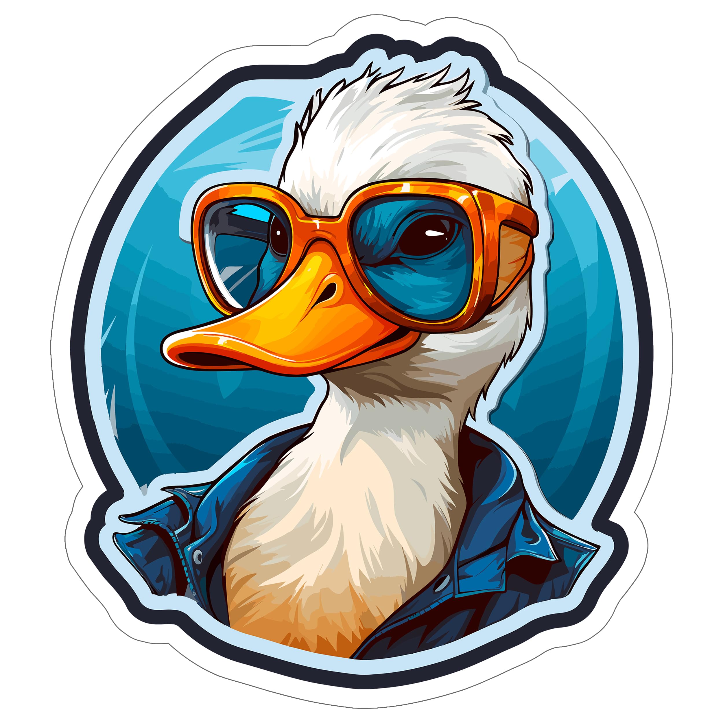 Amazon.com: No Thorns Media Duck Sticker Decal Vinyl Small Waterproof ...