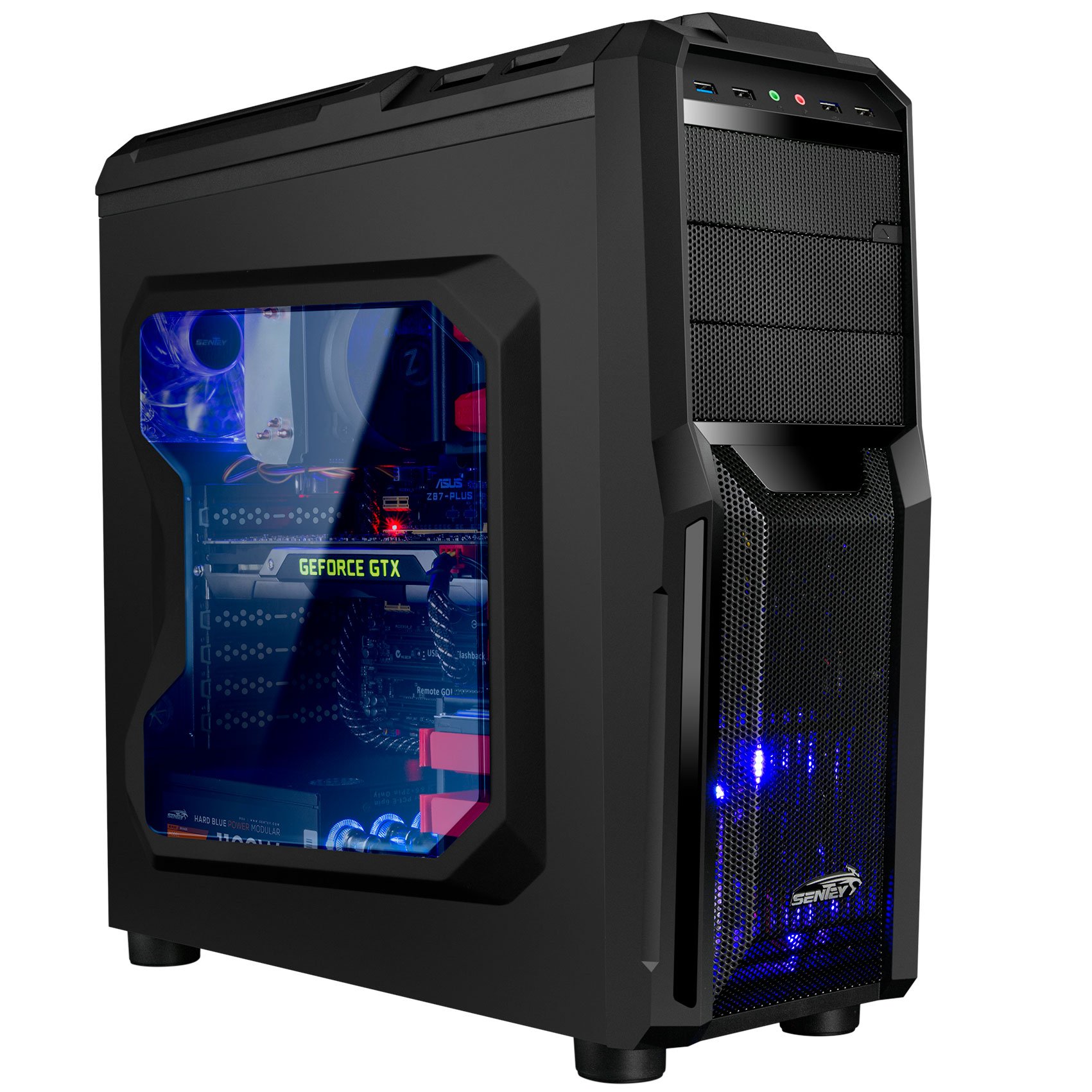 Sentey Gaming Computer Case Gs 6009 Triac Transparent Side Panel ...