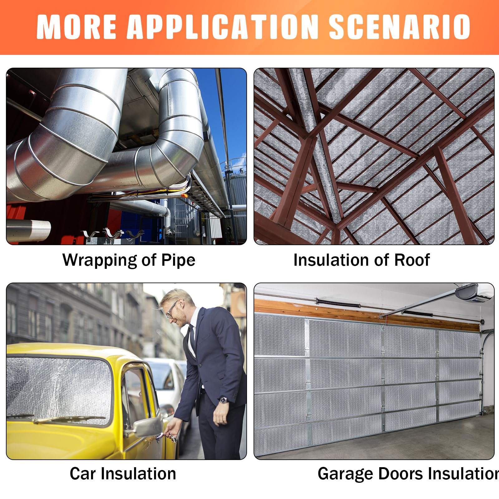 Snapklik.com : Garage Door Insulation Set Double Bubble Insulation ...