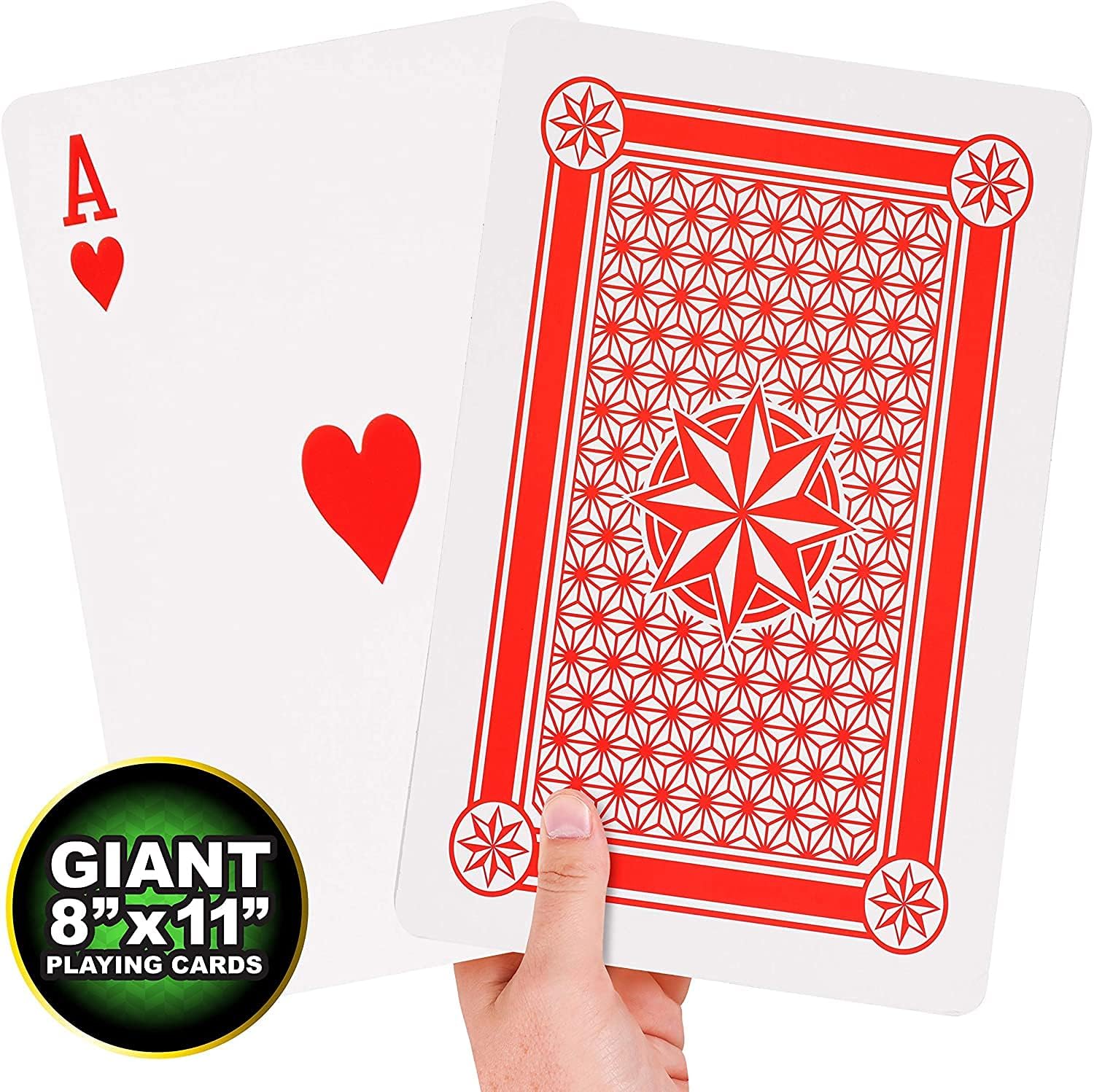 A4 Jumbo Giant Playing Cards Deck. Great fun for Family Party Game ...