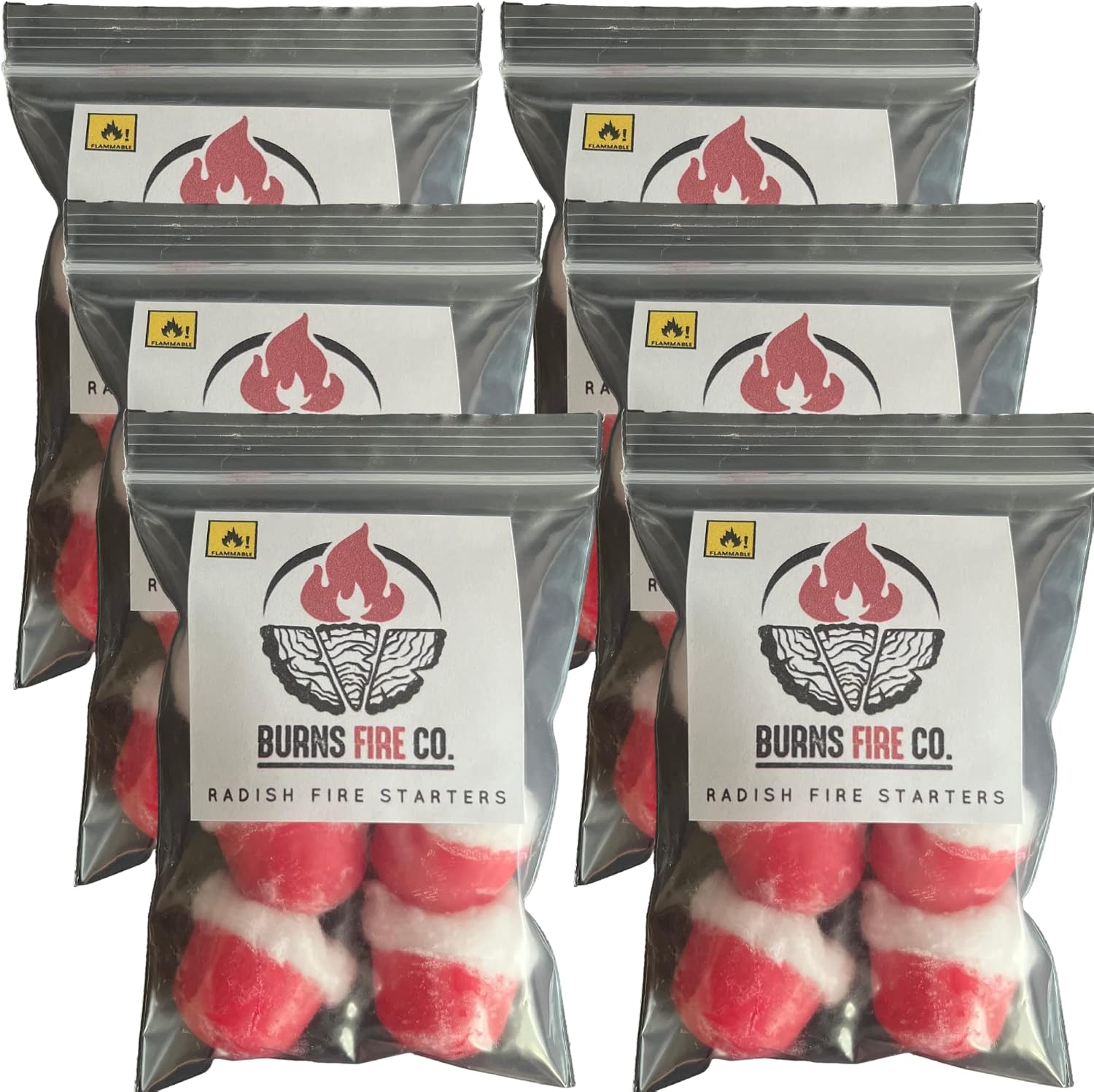 Amazon.com : Burns Fire Co. Radish Fire Starters 36 Count Odorless ...