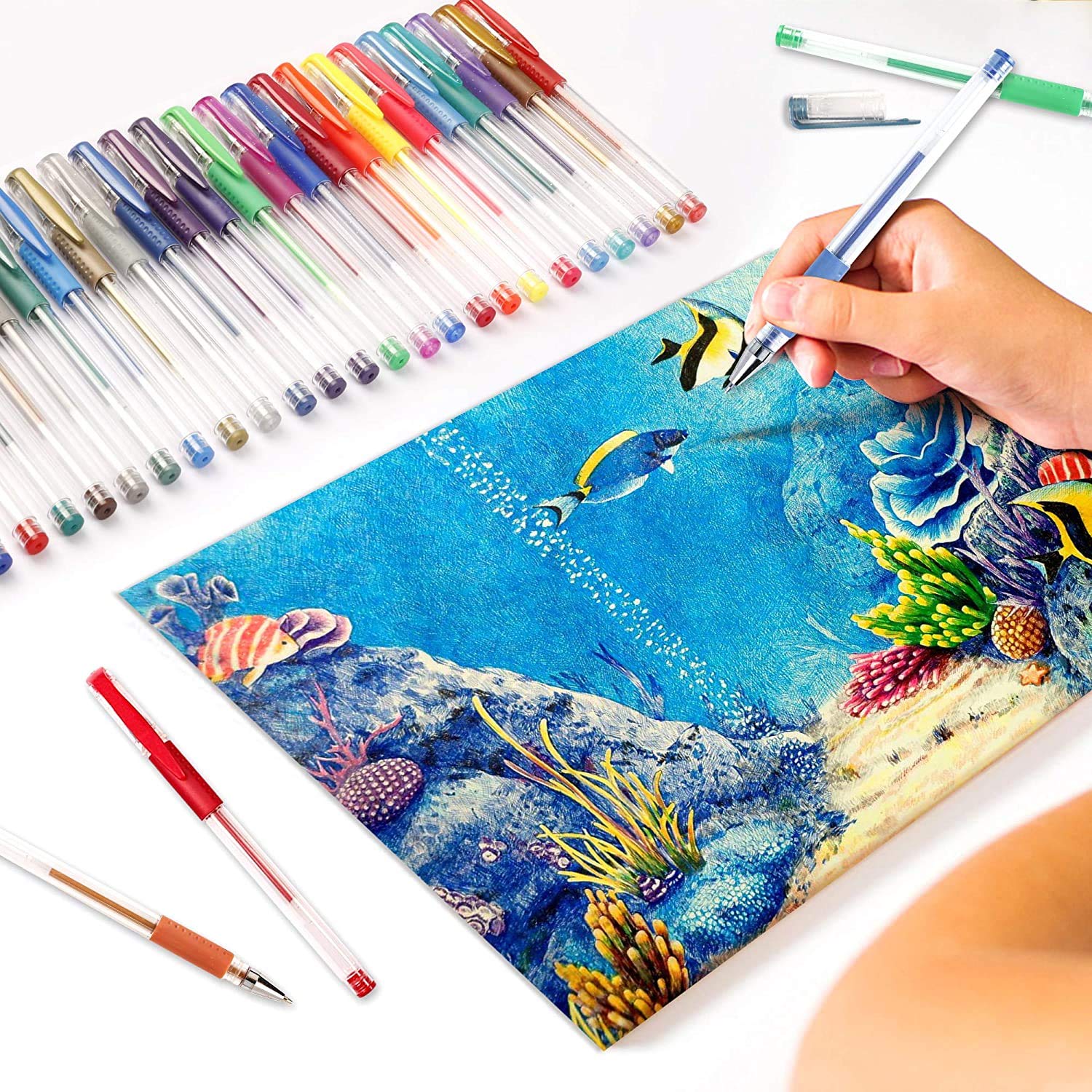 Snapklik.com : Shuttle Art Gel Pens, 32 Colors Gel Pen Set