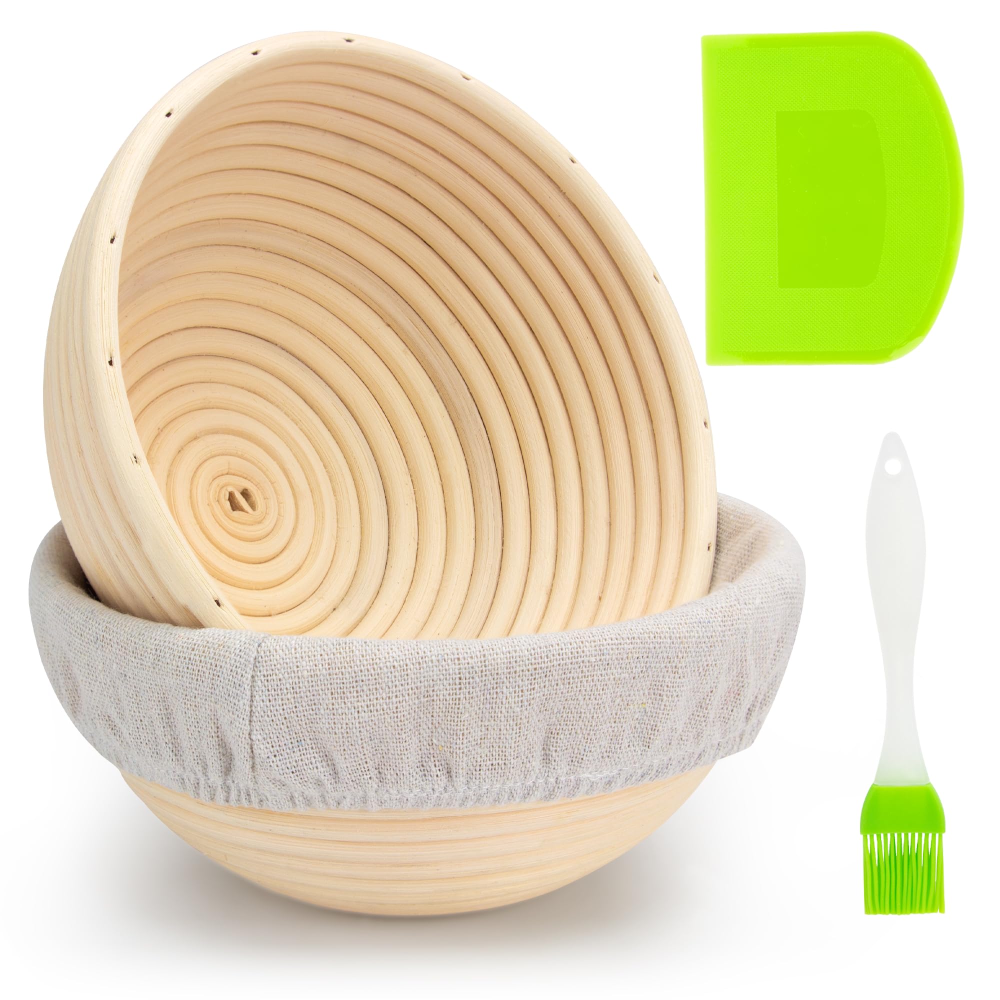 Amazon.com: Banneton Bread Proofing Basket 7 Inch Sourdough Baking ...