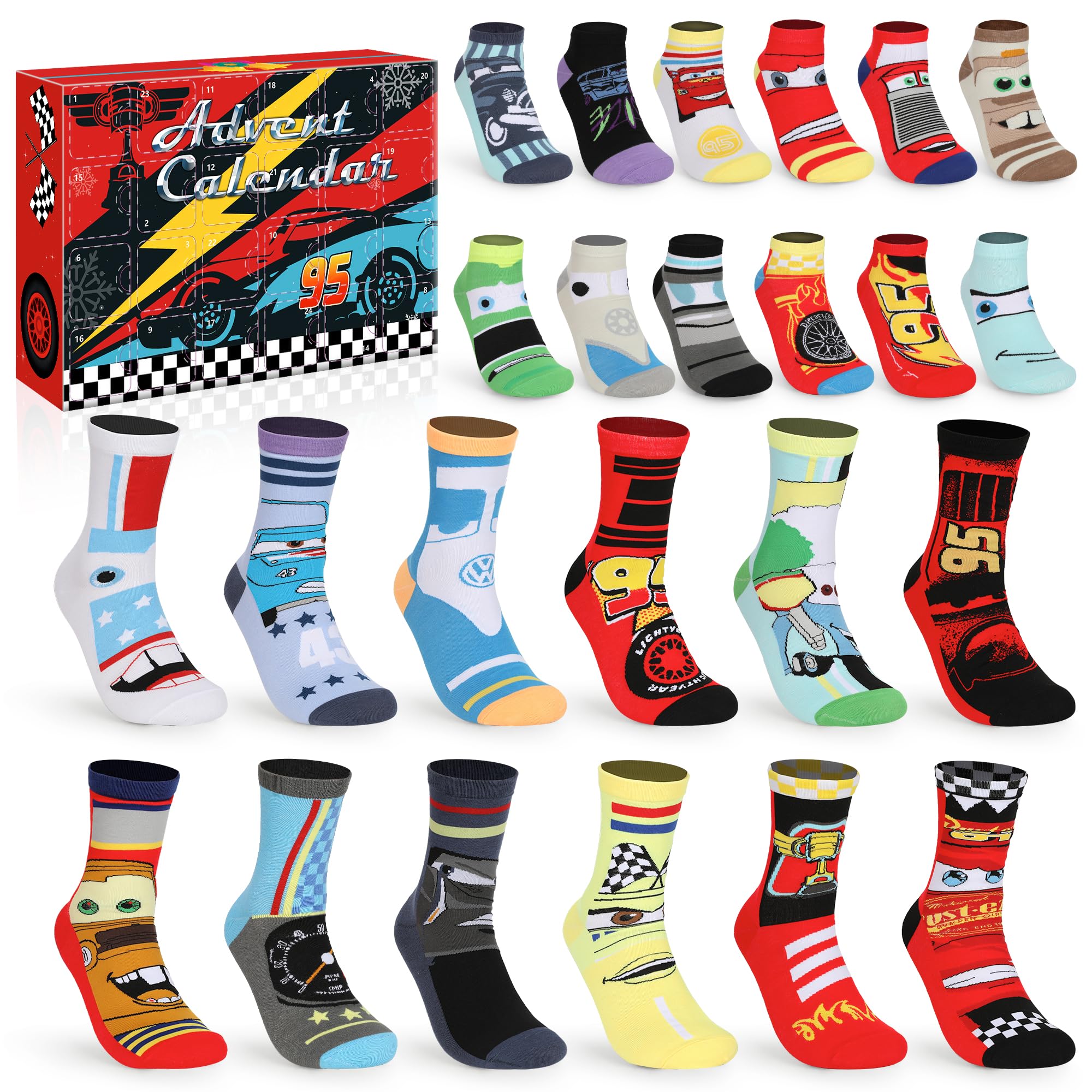 Amazon.com: Christmas Socks Advent Calendar for Teenager Adults – 2024 ...
