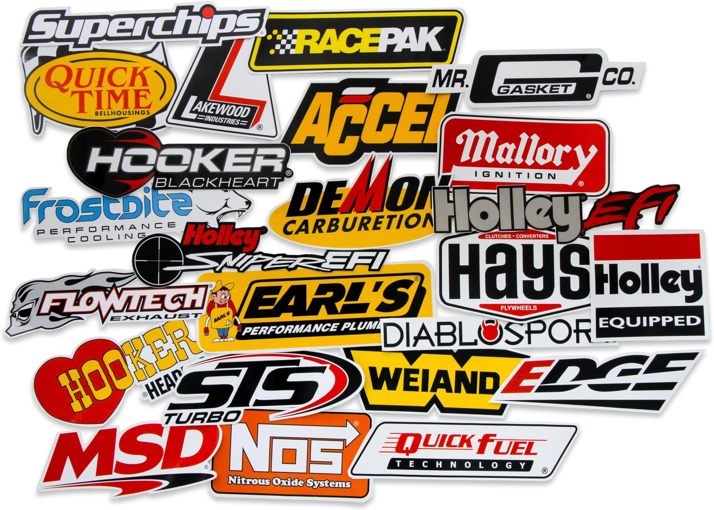Amazon.com - Racing Decal Sticker 26 Piece Assortment Pack in Pairs by ...