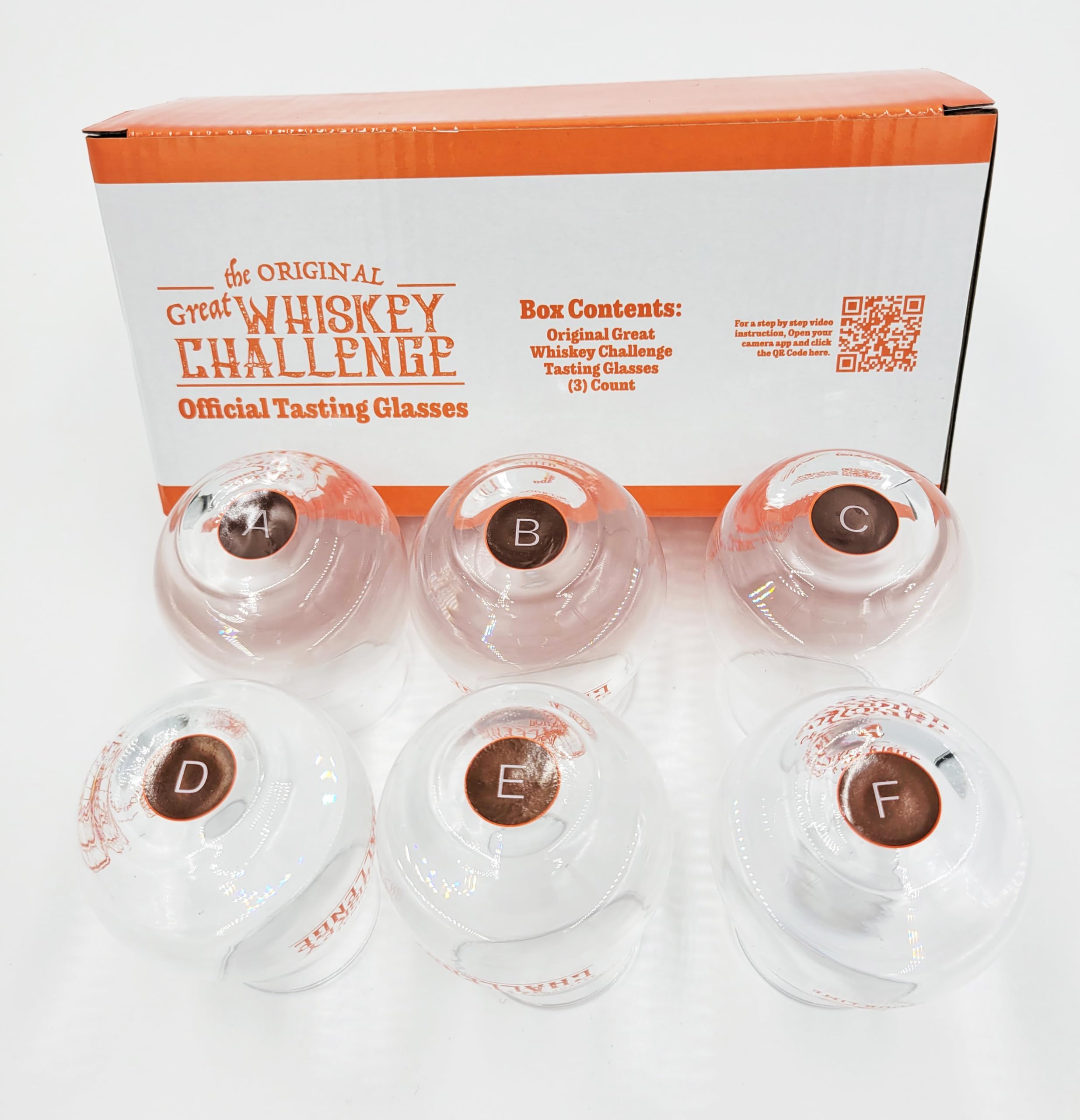 Amazon.com | Great Whiskey Challenge Blind Taste Test Glasses - 6 Glass ...