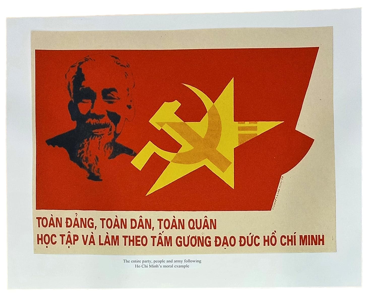 Amazon.com: Vietnam War Poster Propaganda - Vietnamese Flag Following ...