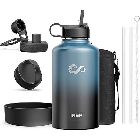 Amazon.com: RAYMYLO Insulated Water Bottle 64 oz, Triple Wall Vacuum ...