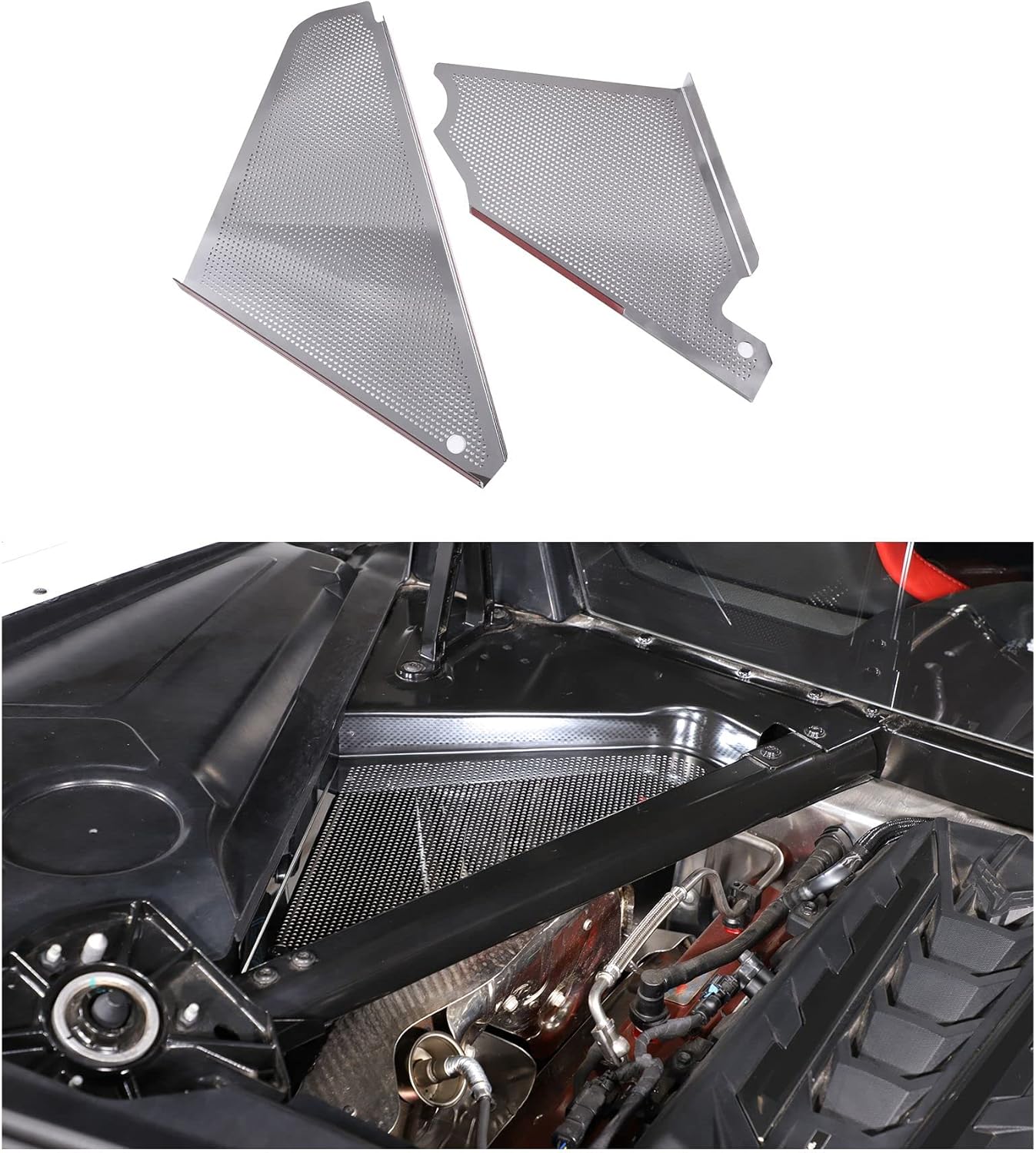 TOYCIDFG 2020-2023 C8 Corvette Engine Compartment Side Decorative Mesh ...